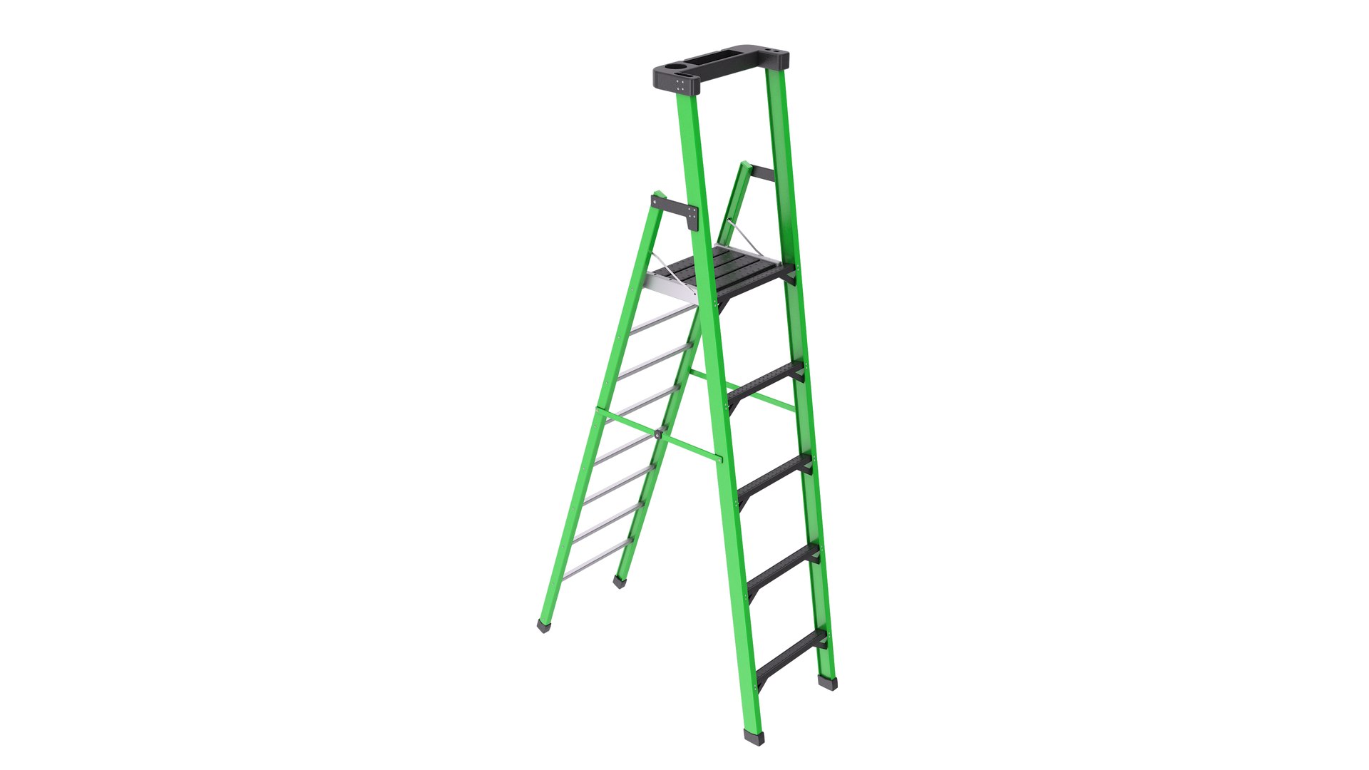 3D Step Ladder - Green - TurboSquid 1924547