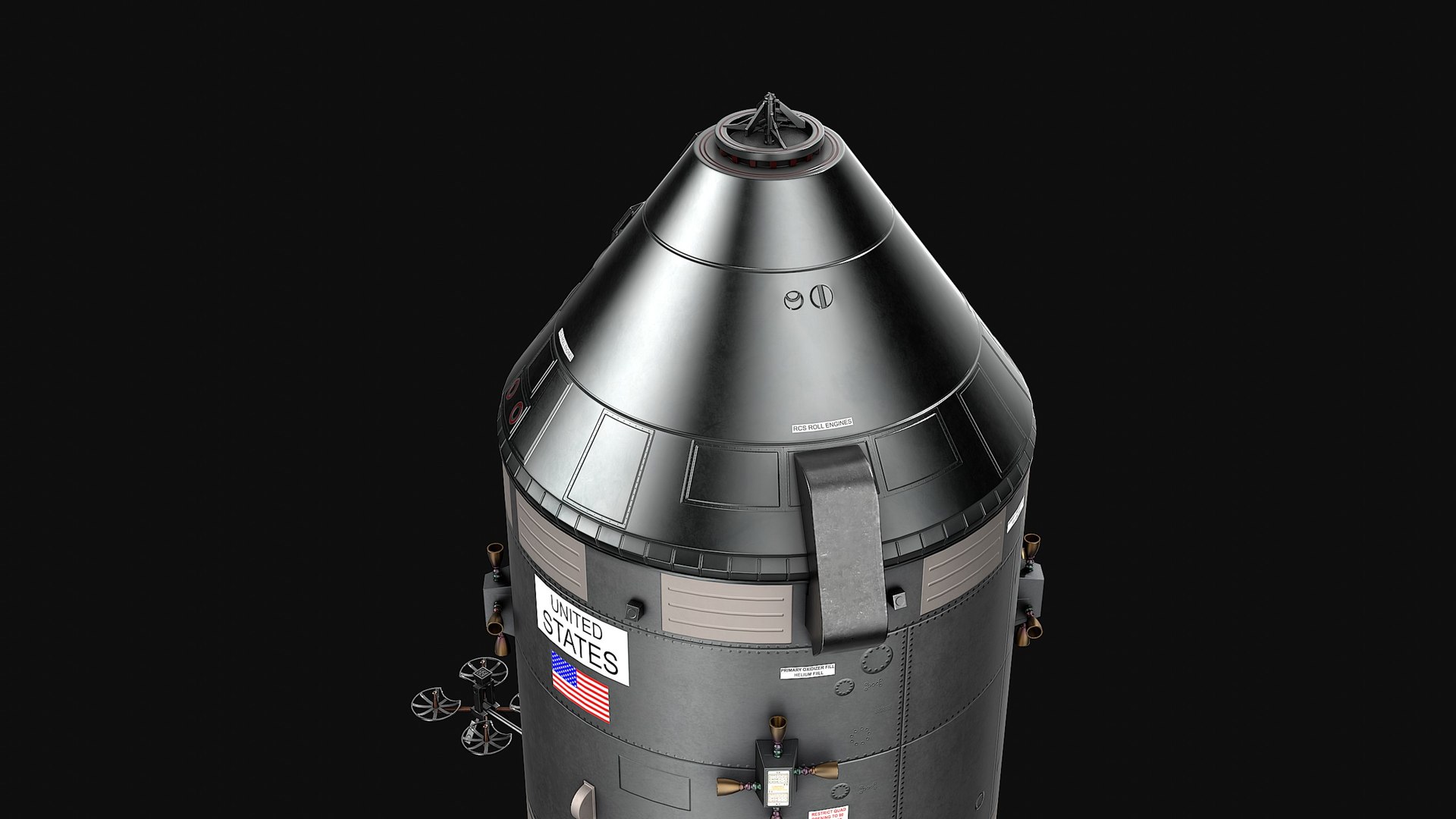 Apollo Command And Service Module 3D Model - TurboSquid 2191279
