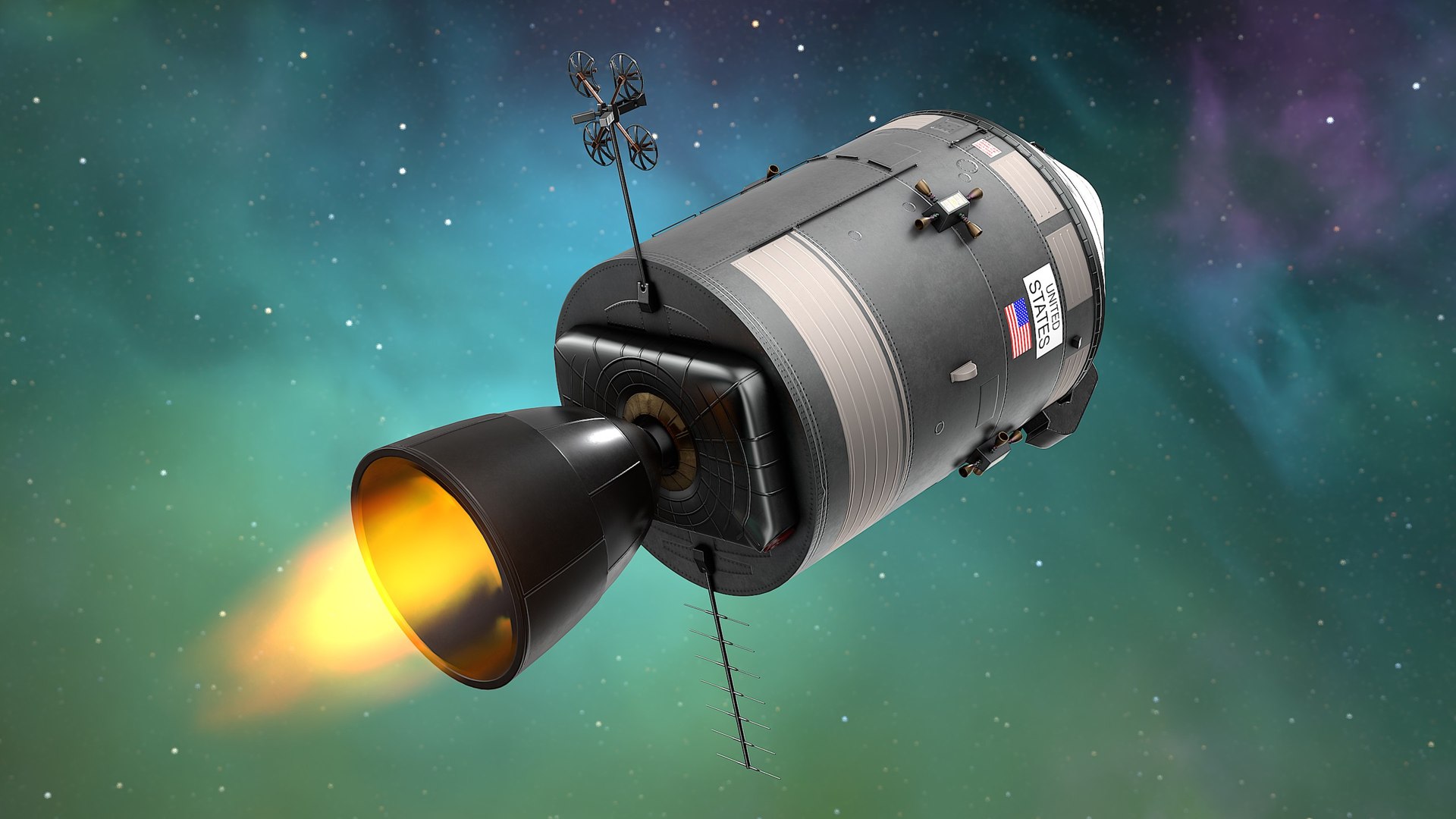 Apollo Command And Service Module 3D Model - TurboSquid 2191279