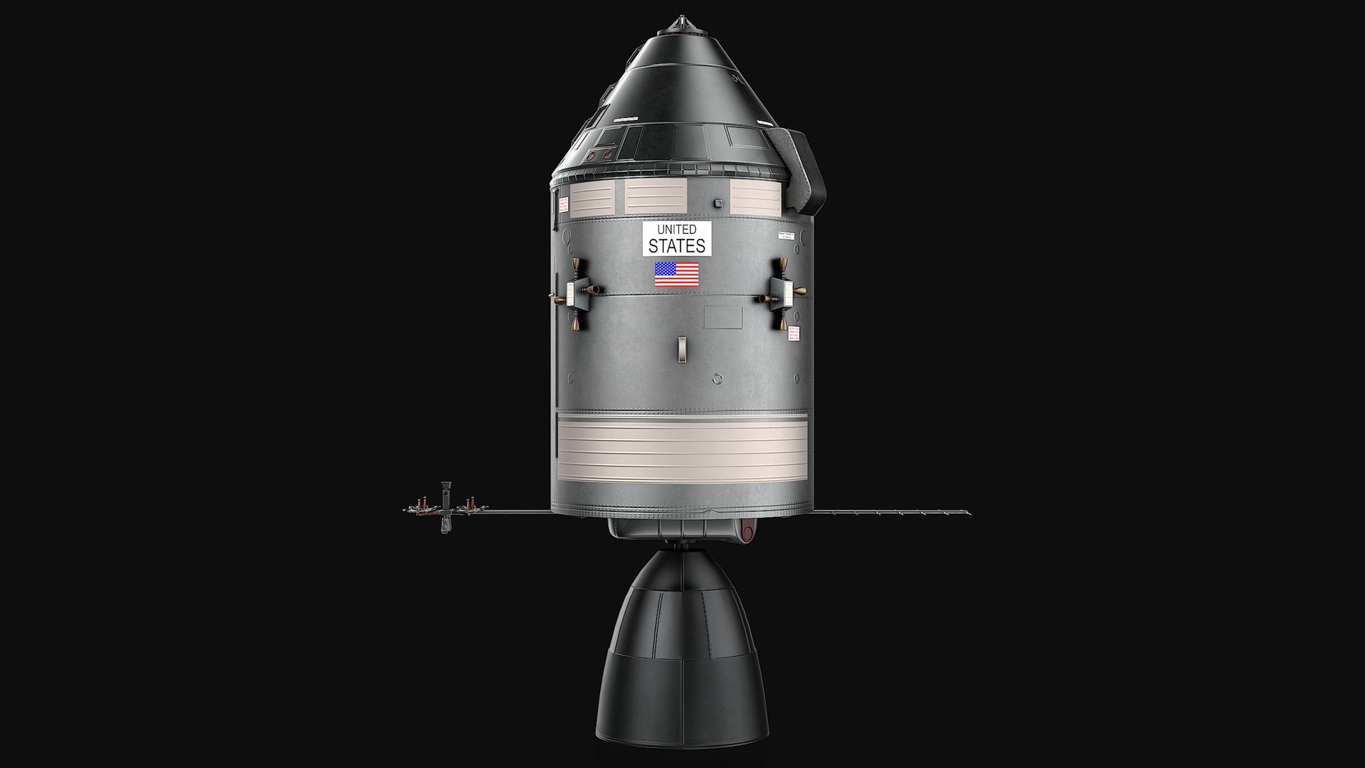 Apollo Command And Service Module 3D Model - TurboSquid 2191279