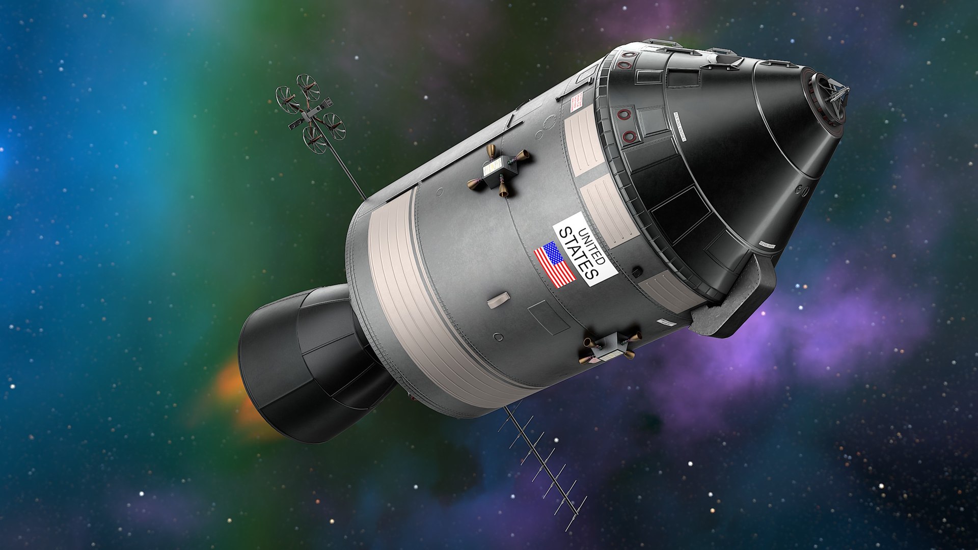 Apollo Command And Service Module 3D Model - TurboSquid 2191279