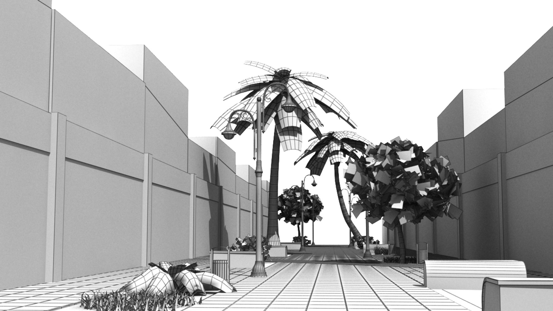 3D Tree Street Shop - TurboSquid 1240623