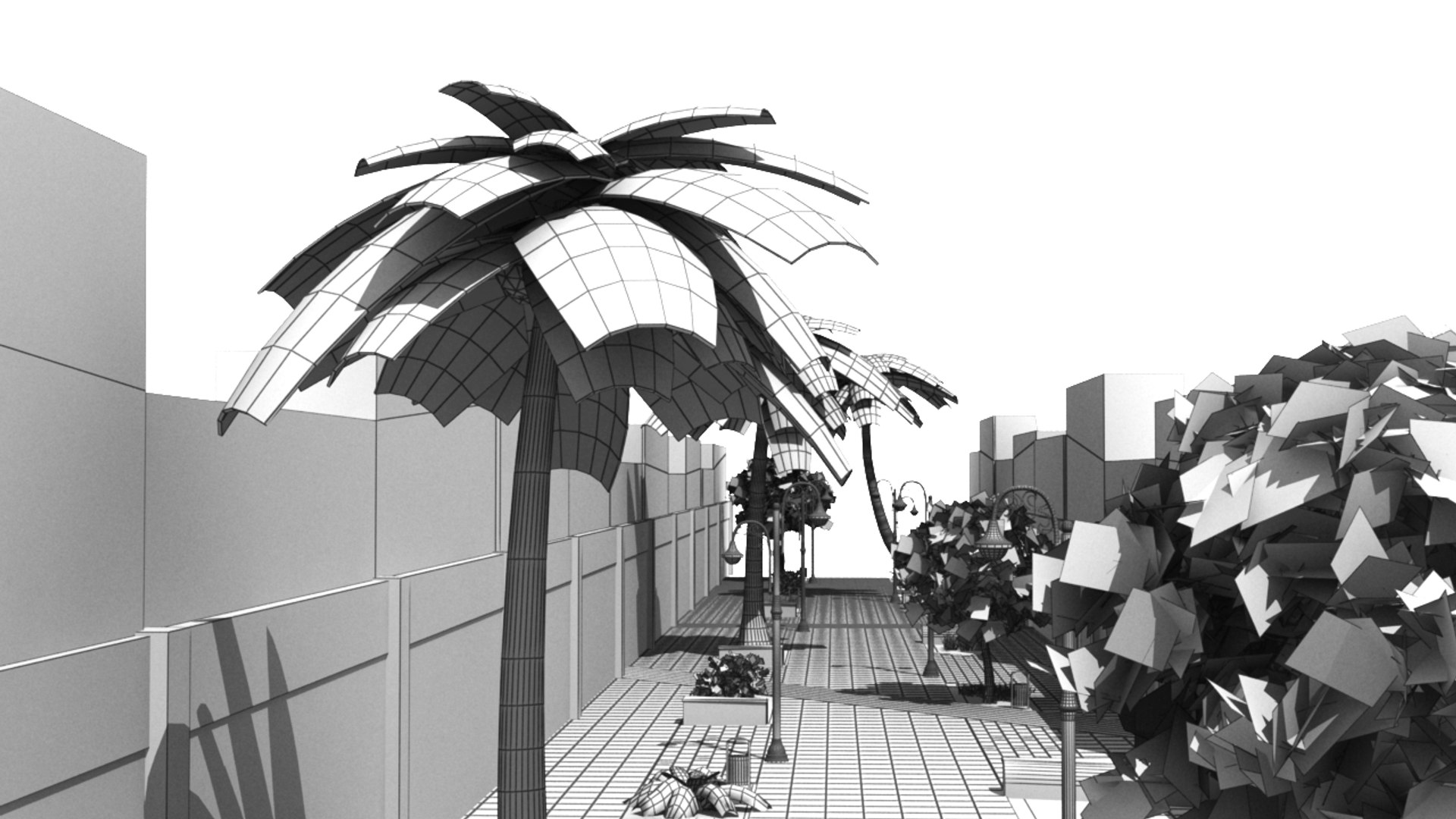 3D Tree Street Shop - TurboSquid 1240623