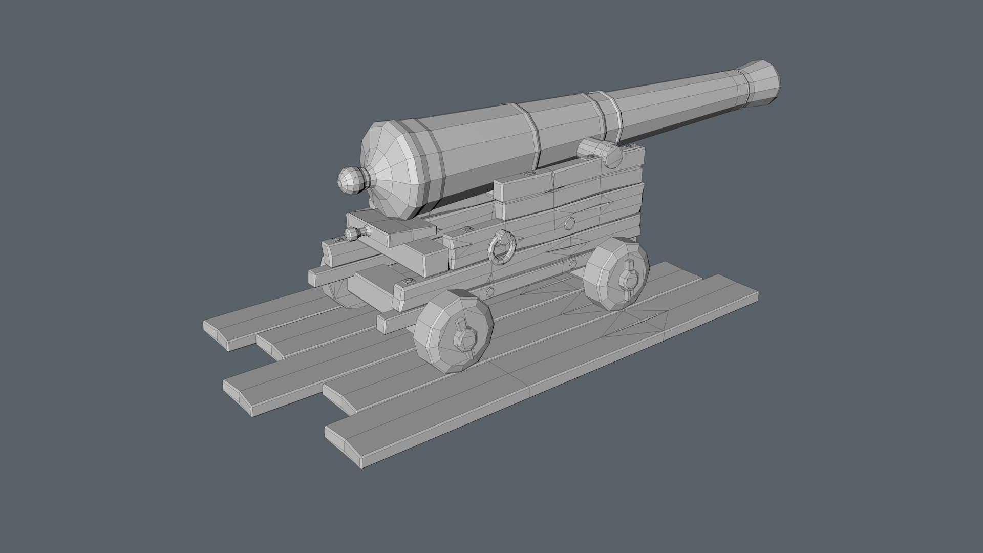 Low Poly Cannons Pack 3D - TurboSquid 1869991