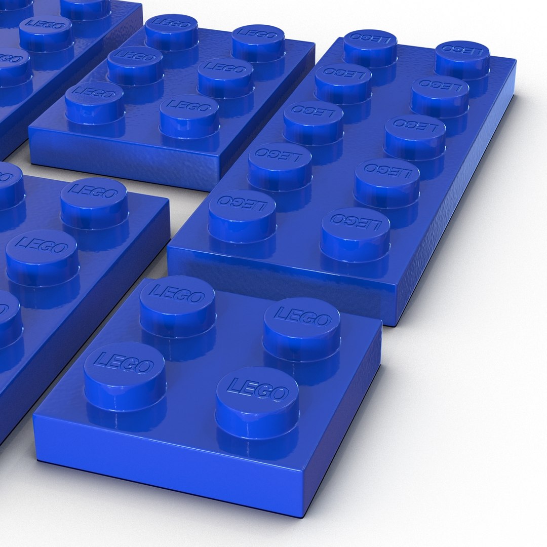 3d model lego bricks set 2