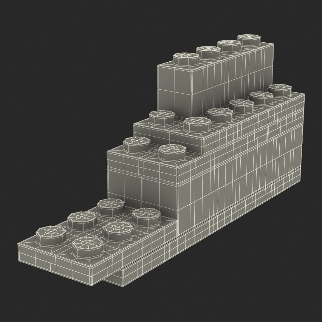 3d model lego bricks set 2