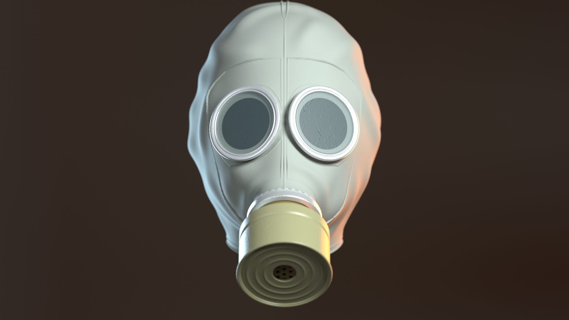 3D Model Gas Mask Filter Head - TurboSquid 1551833