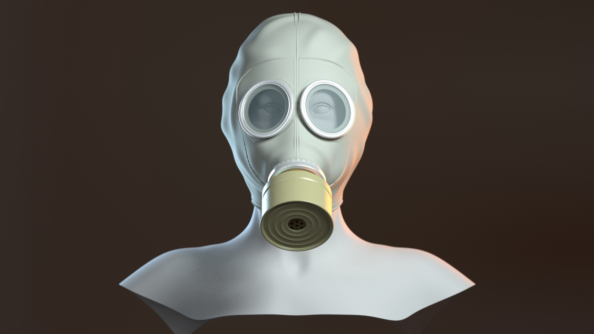 3D Model Gas Mask Filter Head - TurboSquid 1551833
