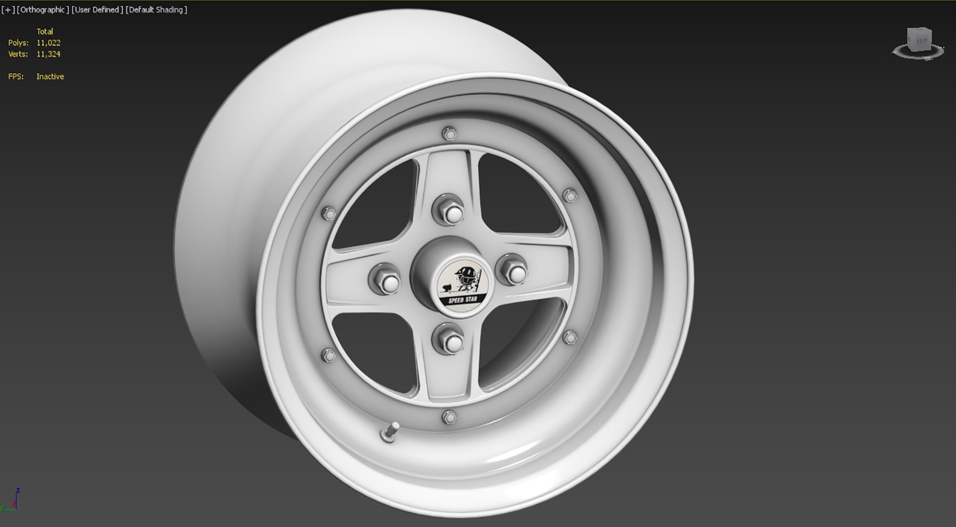 3D Model SSR Speed Star Racing MK-II Wheel 14 Inch - TurboSquid 2005355