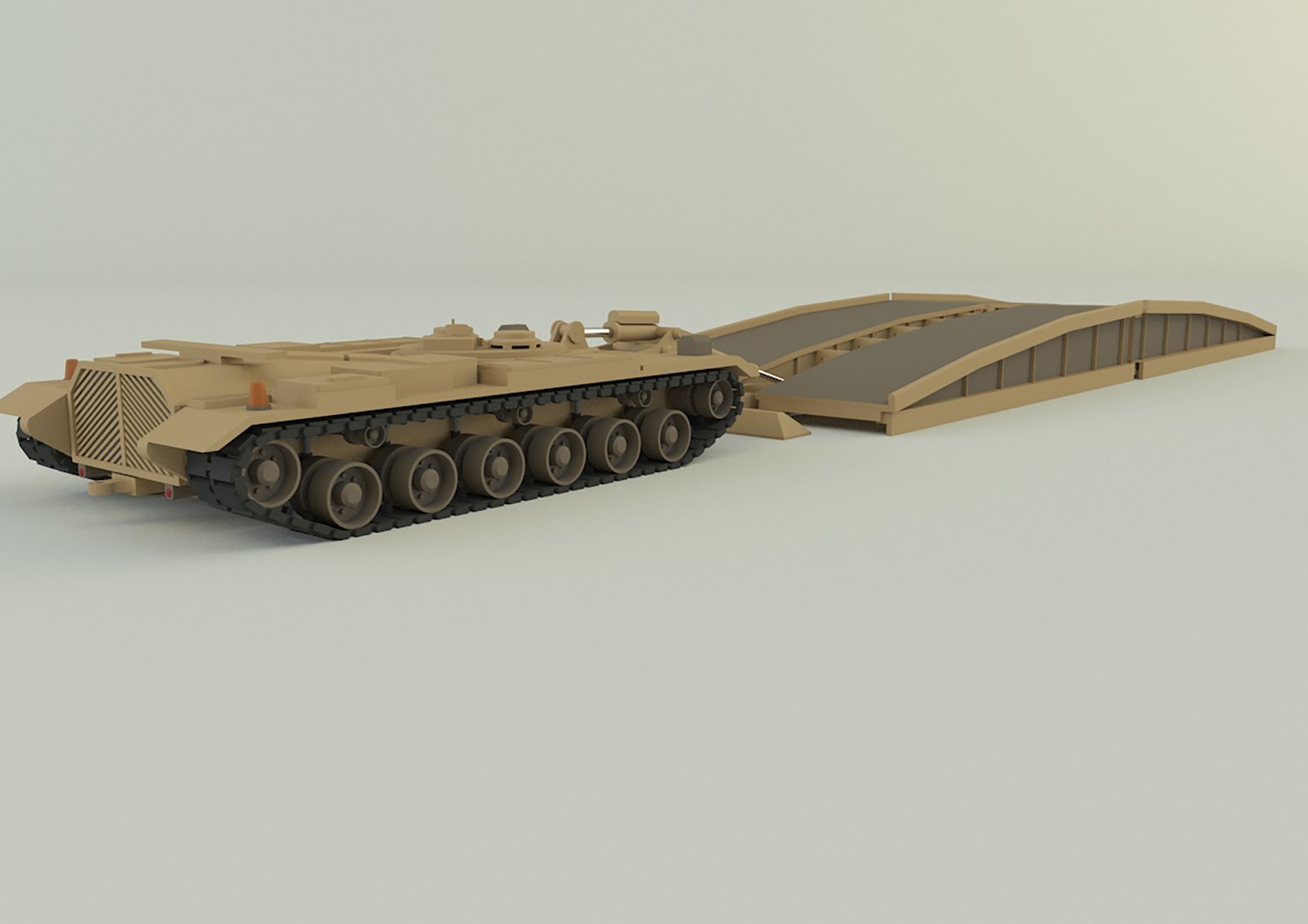 3D M60 AVLB Bridge Layer Military Vehicle 3D Model - TurboSquid 2161579