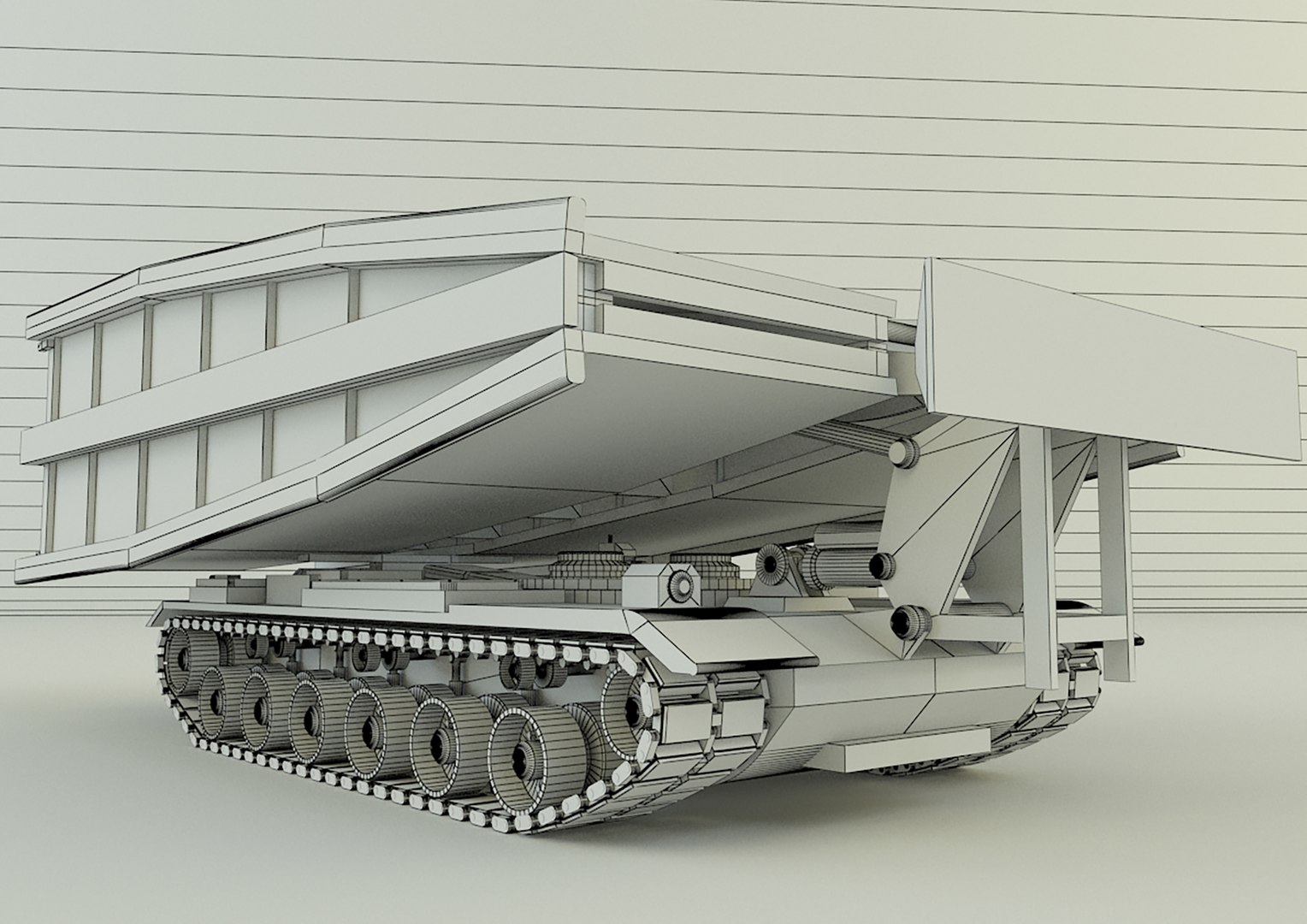 3D M60 AVLB Bridge Layer Military Vehicle 3D Model - TurboSquid 2161579