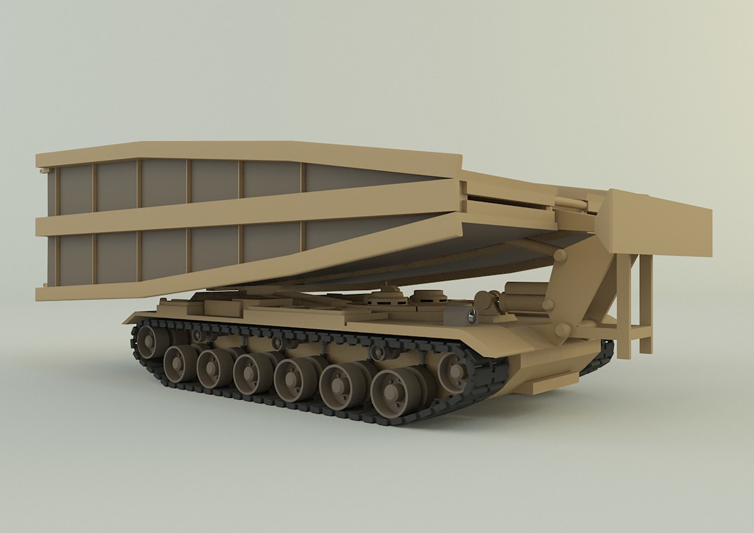 3D M60 AVLB Bridge Layer military vehicle 3D model - TurboSquid 2161579