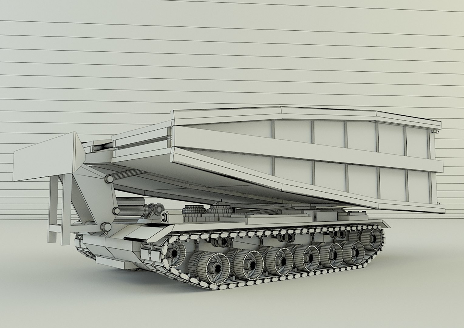 3D M60 AVLB Bridge Layer Military Vehicle 3D Model - TurboSquid 2161579