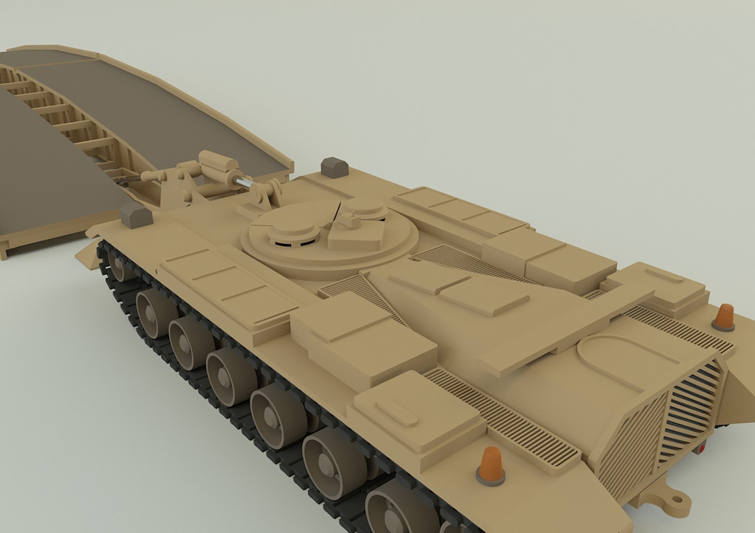 3D M60 AVLB Bridge Layer Military Vehicle 3D Model - TurboSquid 2161579