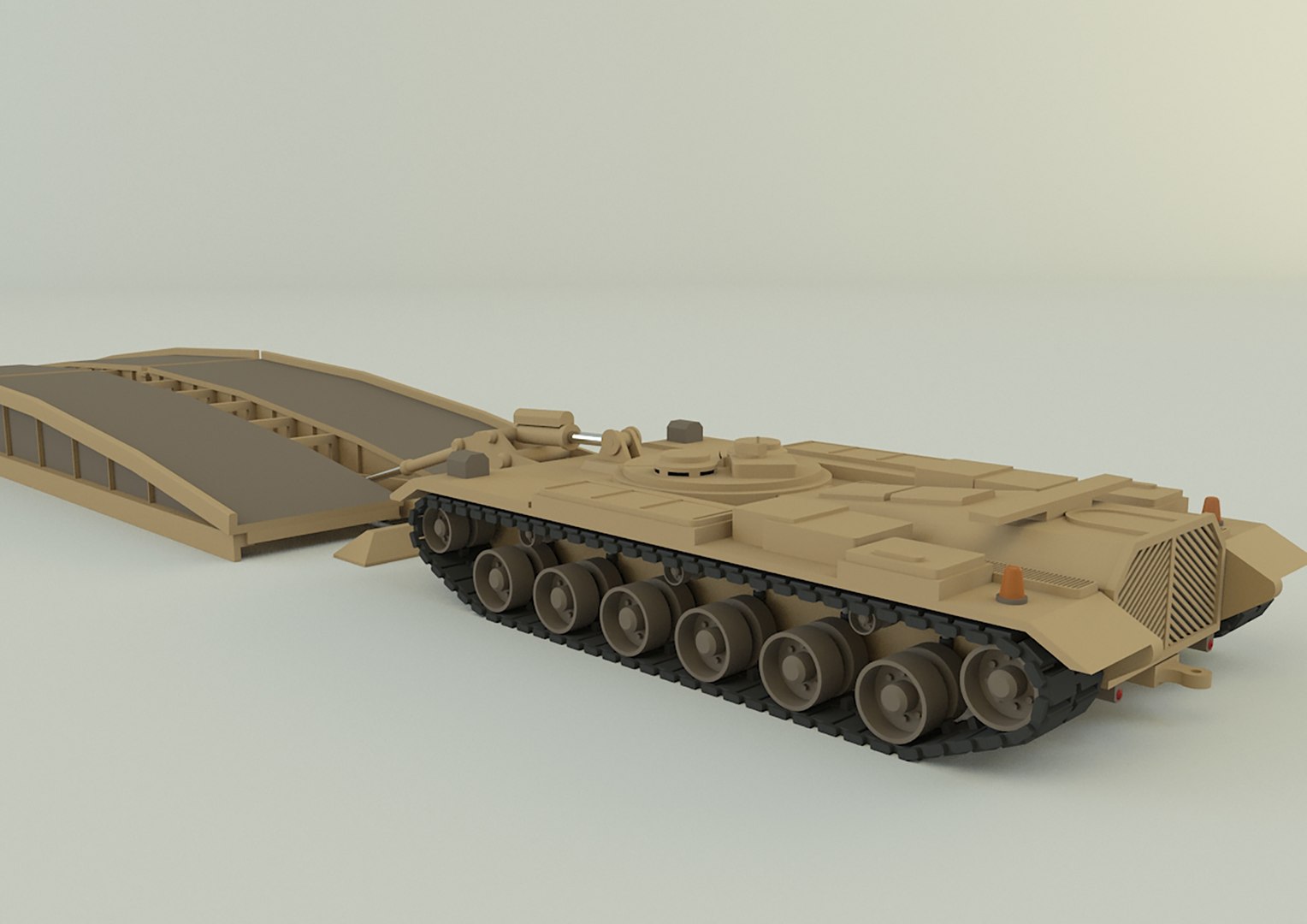 3D M60 AVLB Bridge Layer Military Vehicle 3D Model - TurboSquid 2161579