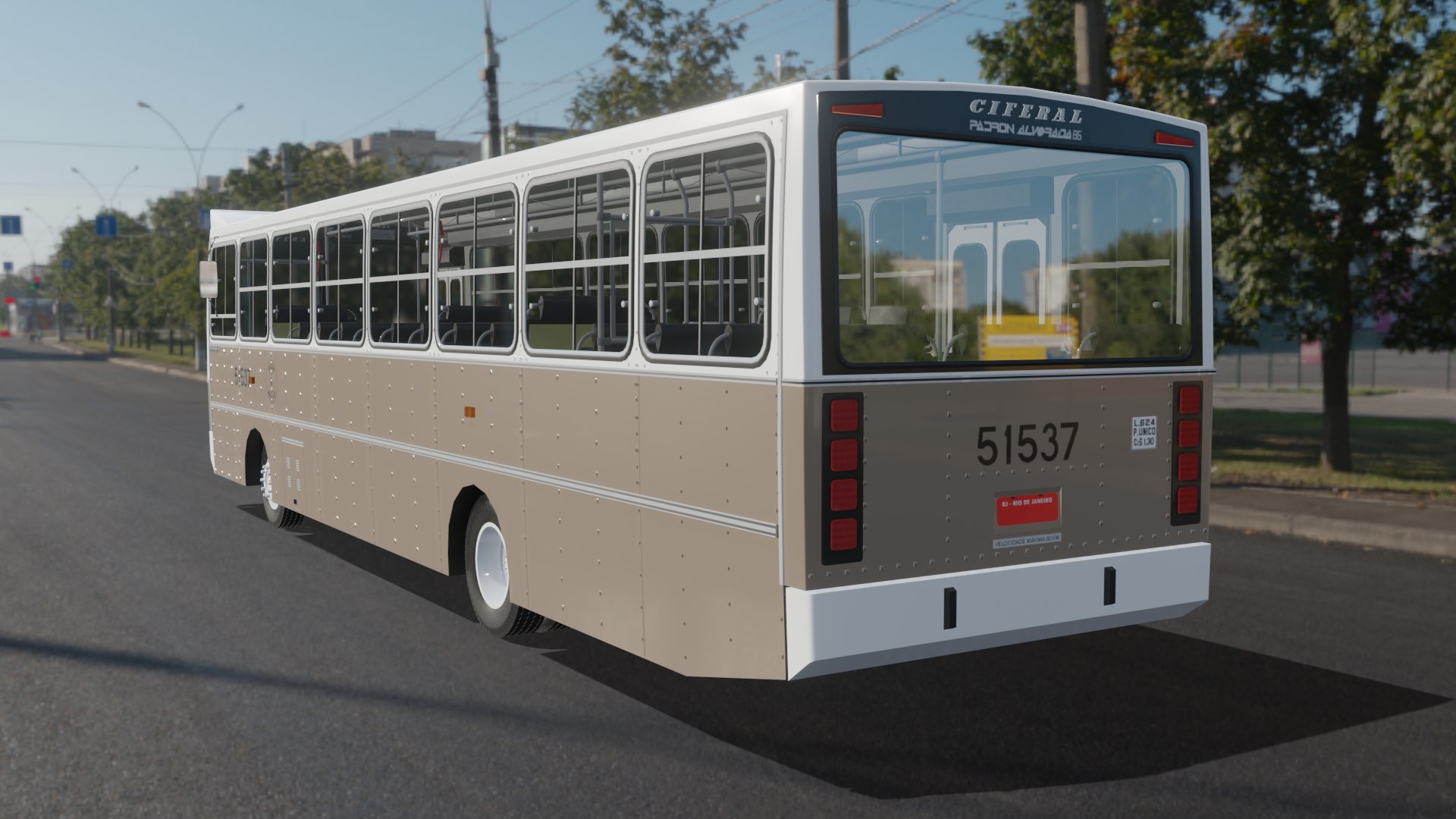 Onibus Ciferal Padron Model - TurboSquid 1678685