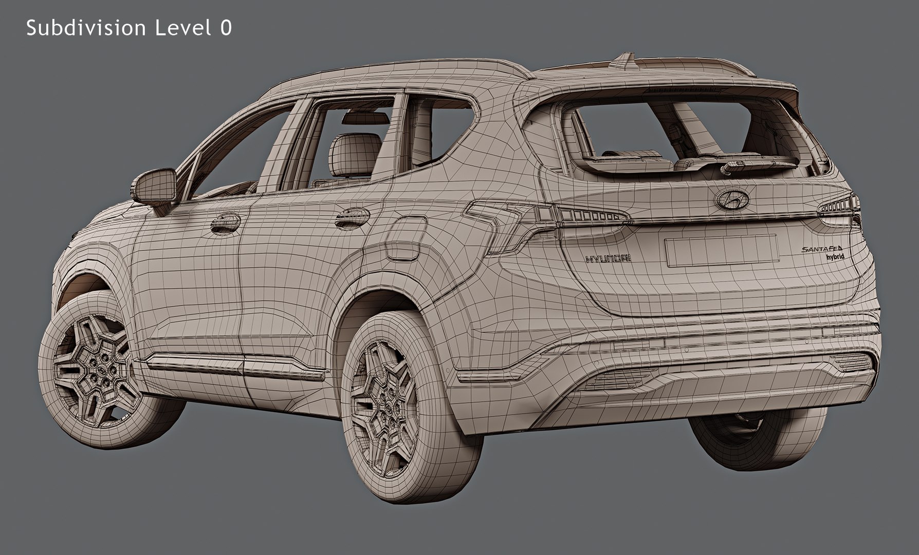 3D 2021 Hyundai Santa Fe Model - TurboSquid 1597851