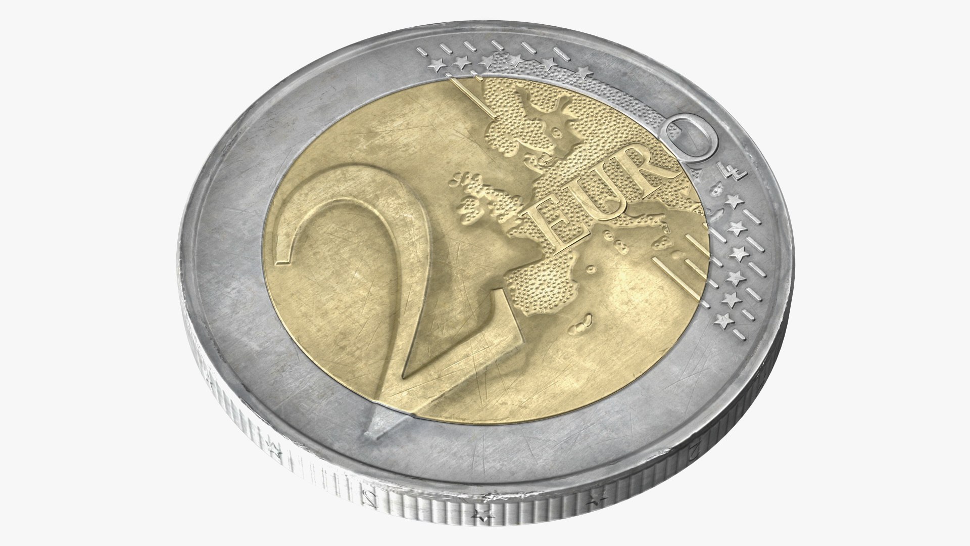 3D Spain 2 Euro Coin Model - TurboSquid 2143600