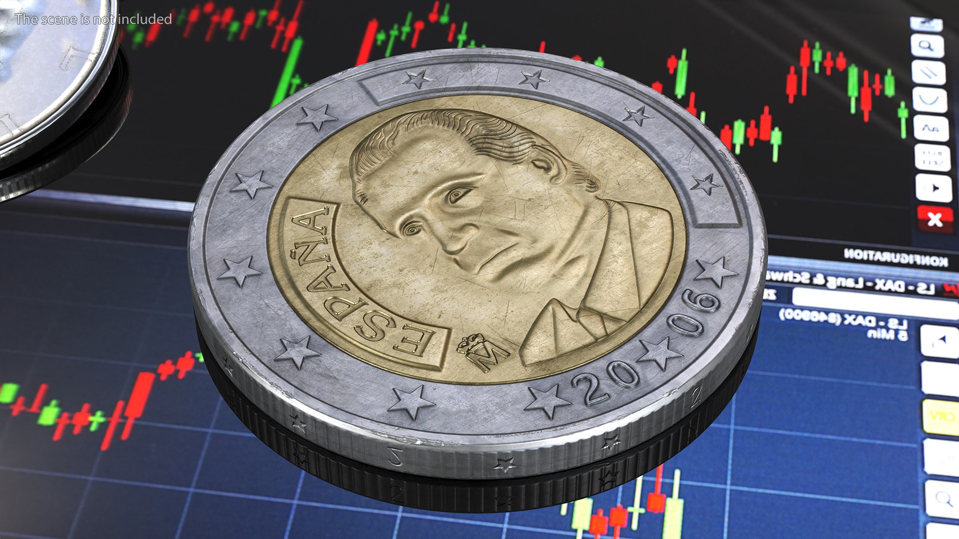 3D Spain 2 Euro Coin Model - TurboSquid 2143600
