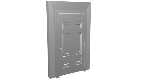 3d model simple door