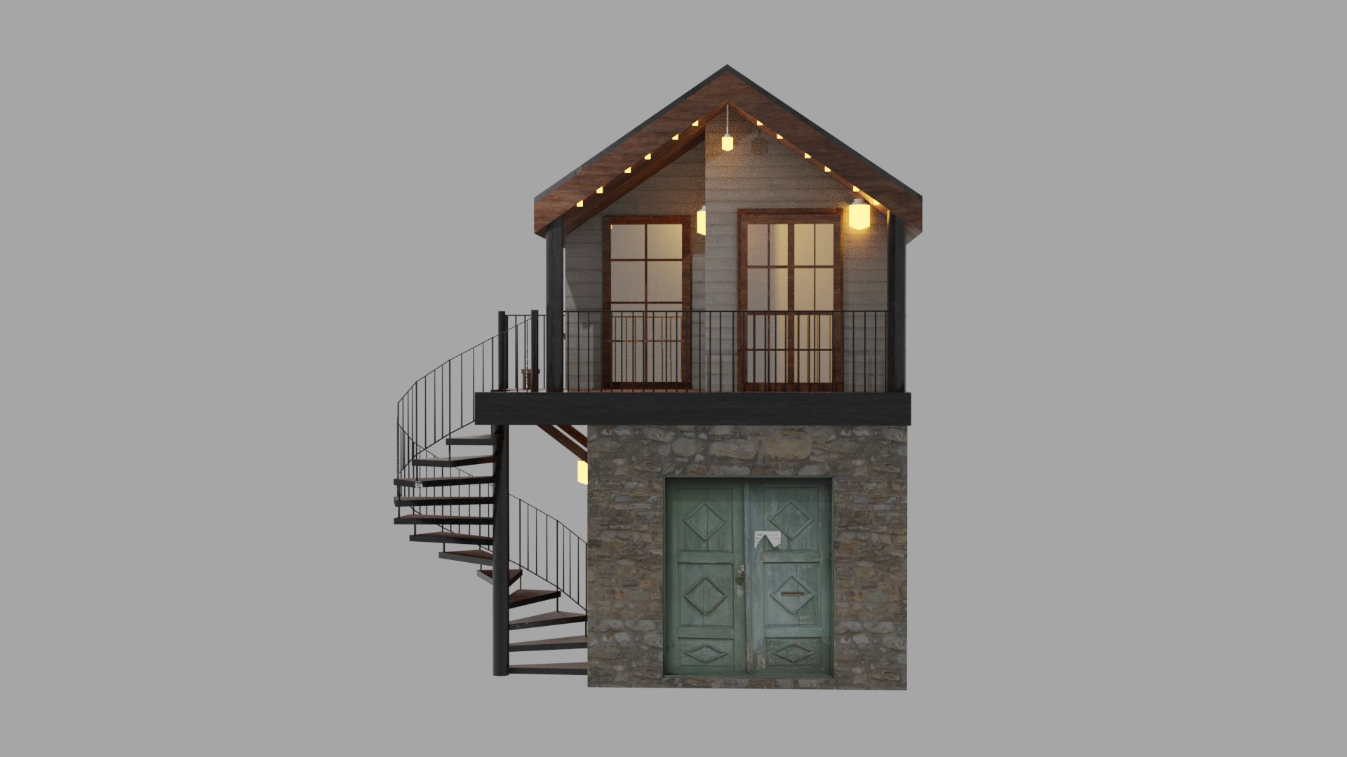 Stone Cottage House Village Low-poly 3D Model 3D Model - TurboSquid 1774678