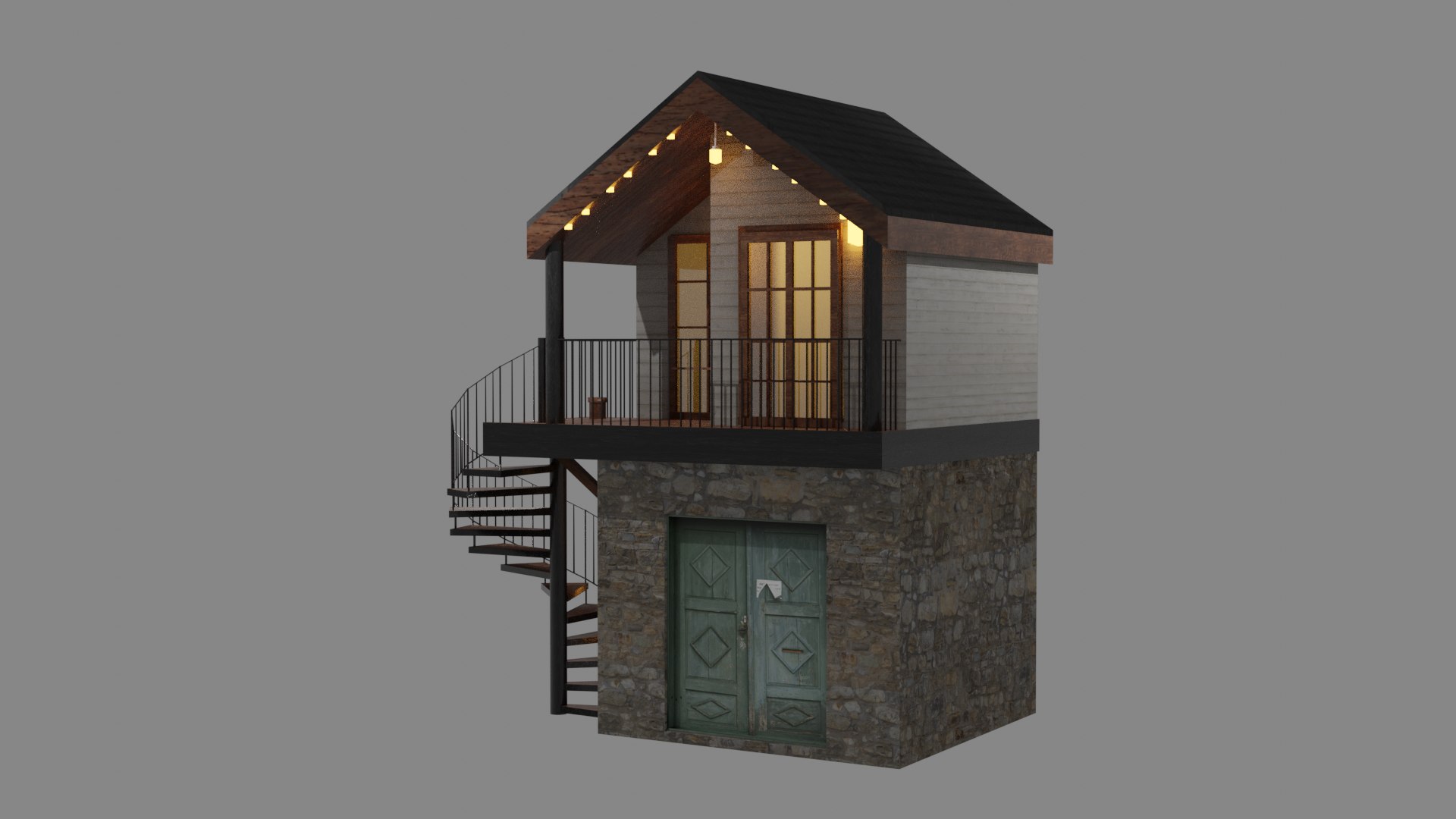 Stone Cottage House Village Low-poly 3D Model 3D Model - TurboSquid 1774678