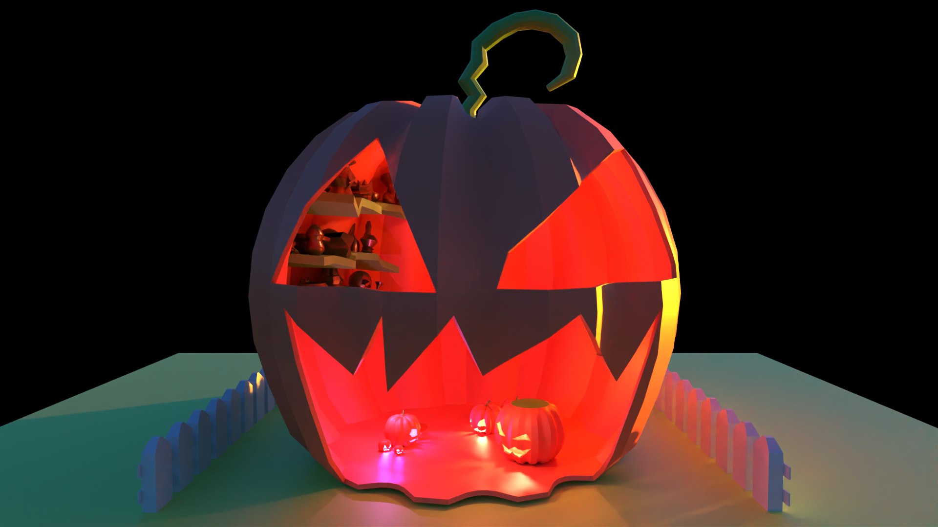 Free Halloween Pumpkin 3D Model - TurboSquid 1979780