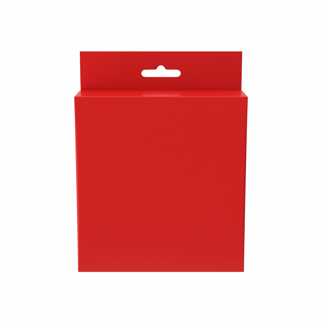 3D Model Red Hanger Box Packaging - TurboSquid 2347658