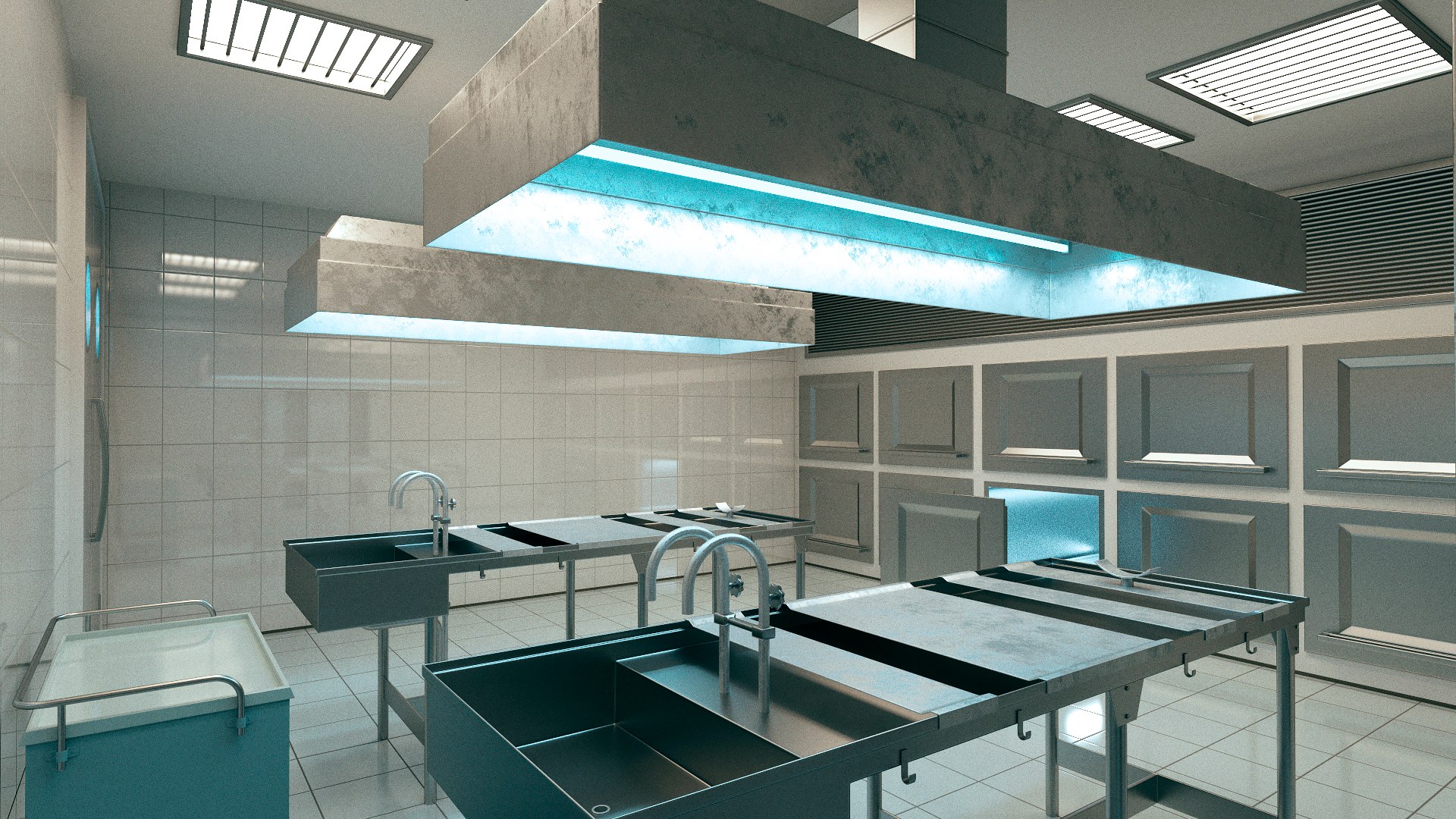 Medical Mortuary 3d Model