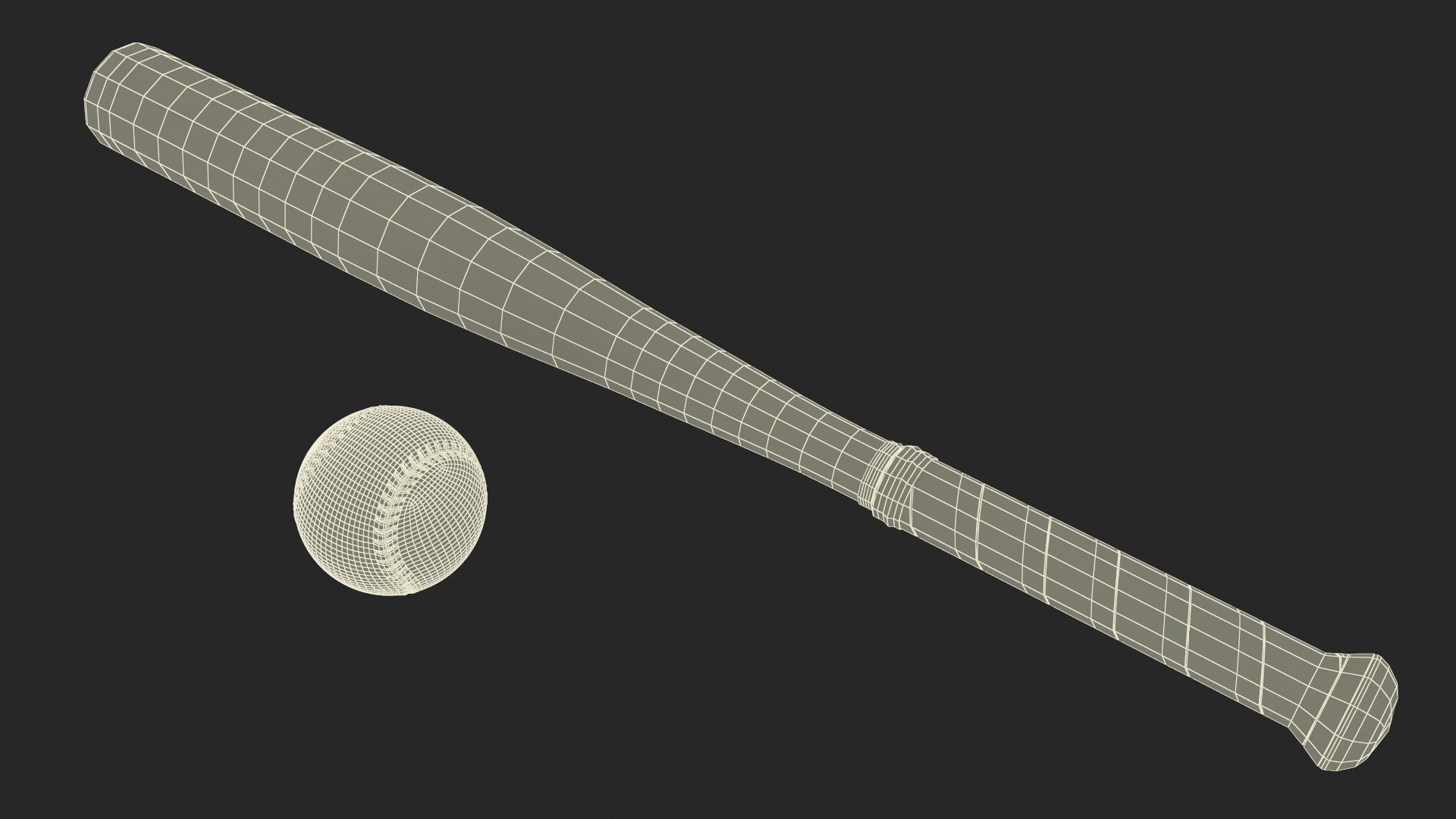 Aluminium Baseball Bat and Ball 3D - TurboSquid 2149894