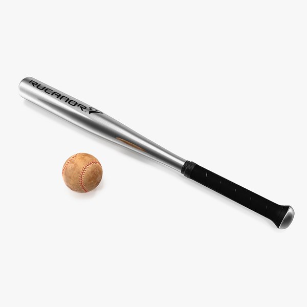 modelo 3d Bate y pelota de béisbol de aluminio - TurboSquid 2149894