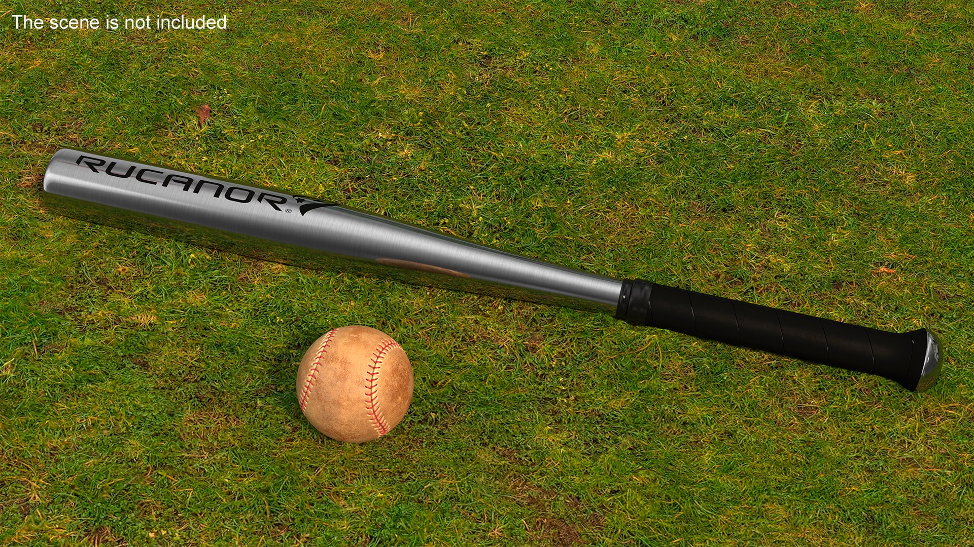 Aluminium Baseball Bat and Ball 3D - TurboSquid 2149894