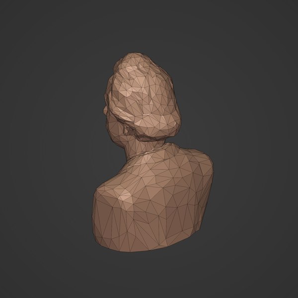 3D Print Ready Low Poly Albert Einstein Bust model - TurboSquid 1911774