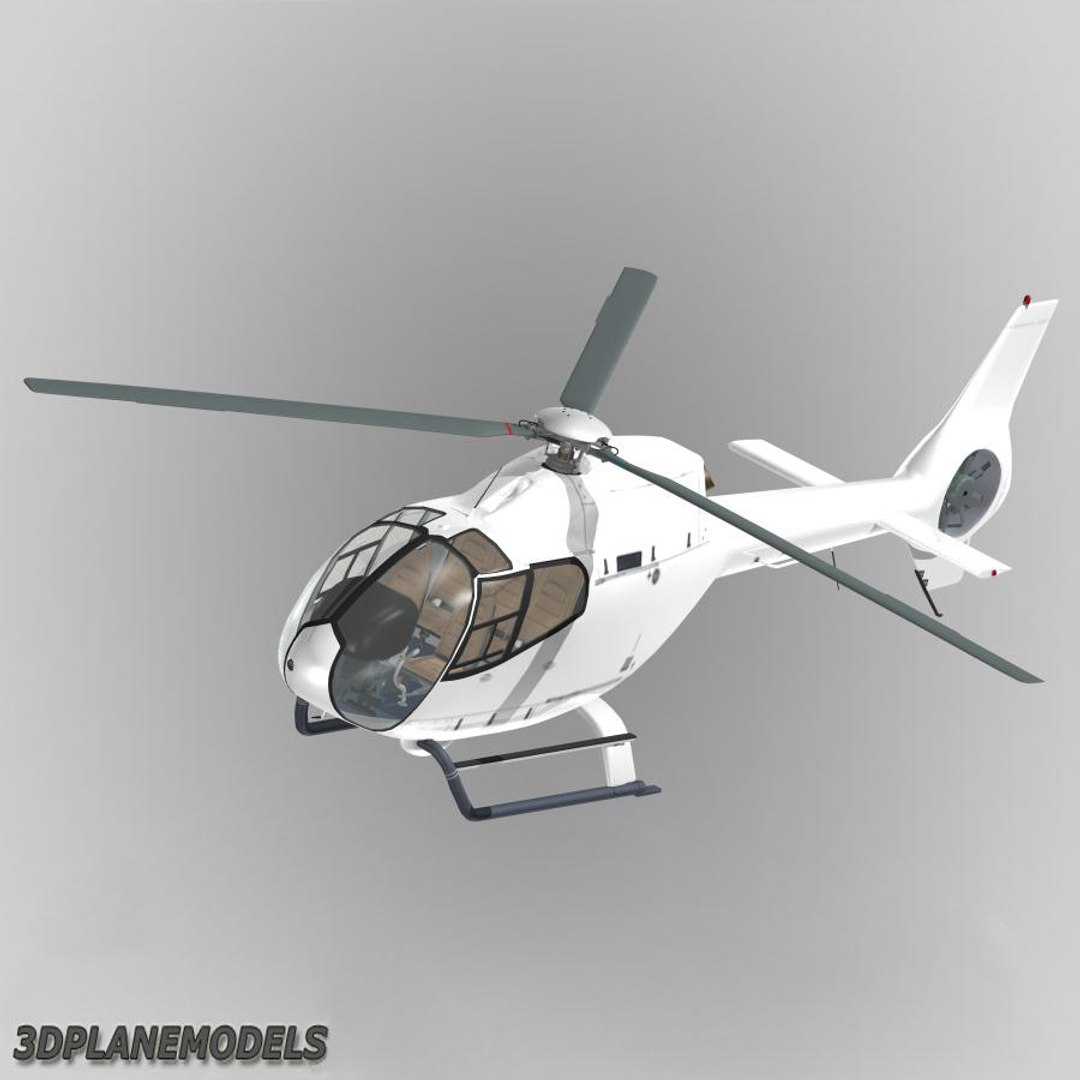 3d Eurocopter Ec-120b Generic White