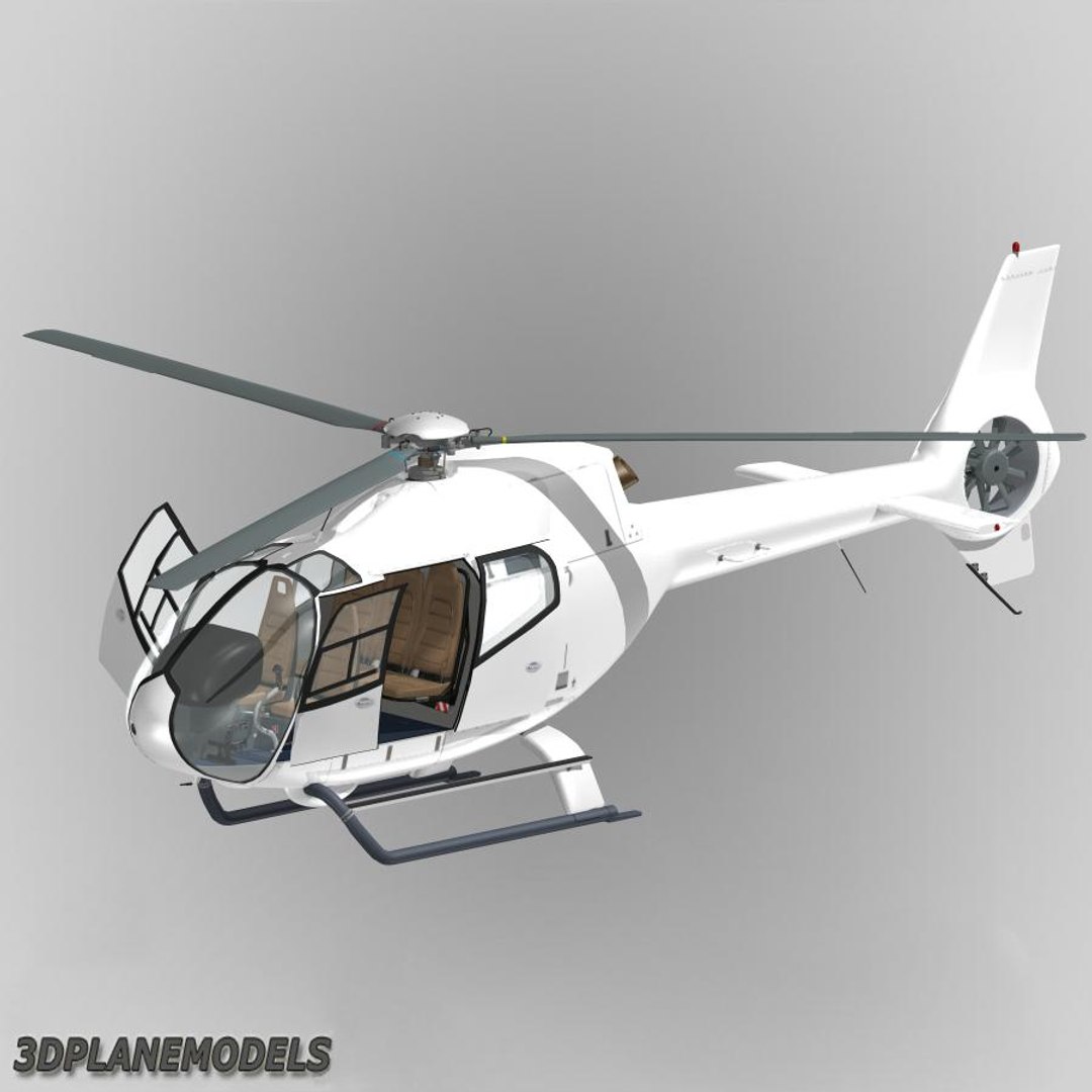 3d Eurocopter Ec-120b Generic White