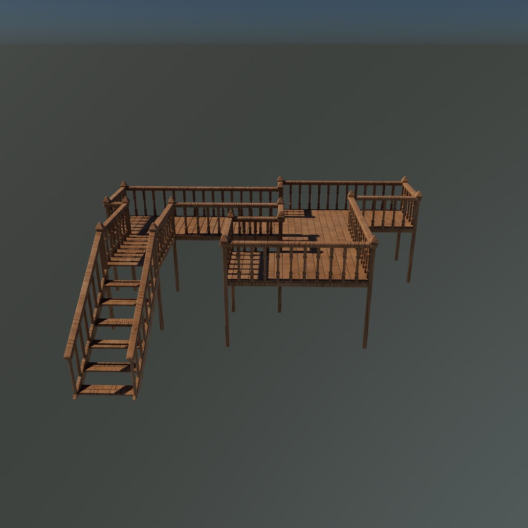 3D Multi Tier Deck Model - TurboSquid 2408953
