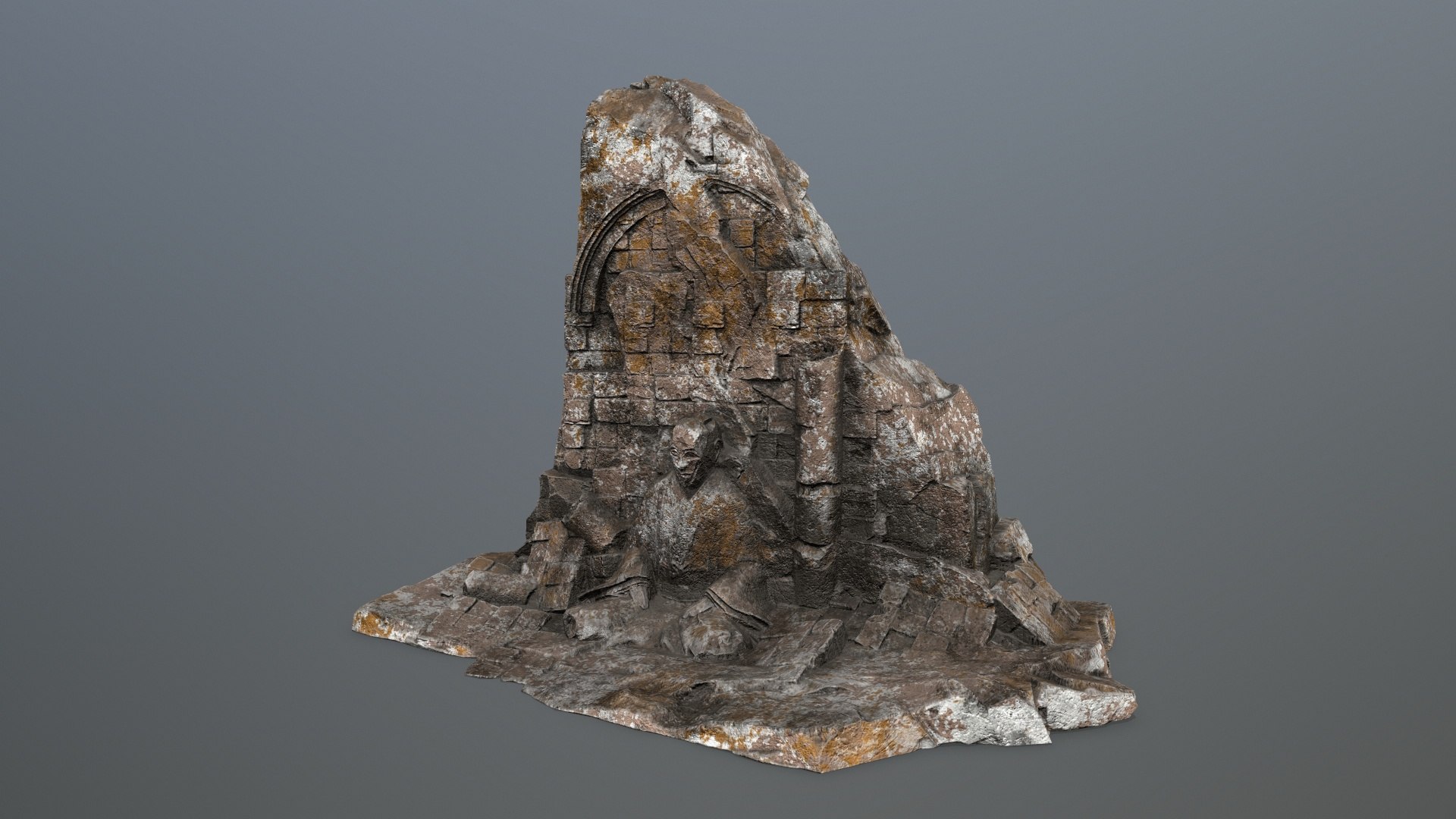Buddha Rock 3D Model - TurboSquid 1964067