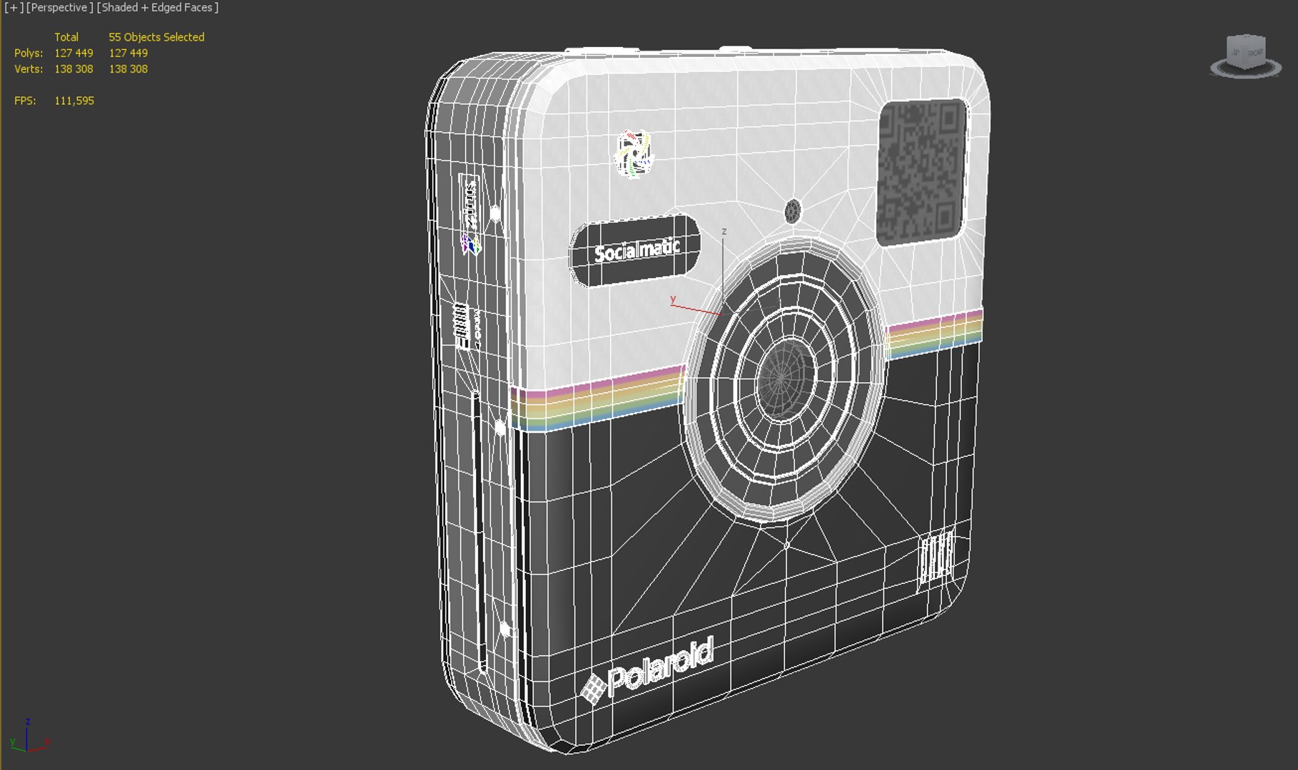 3d Polaroid Camera Model