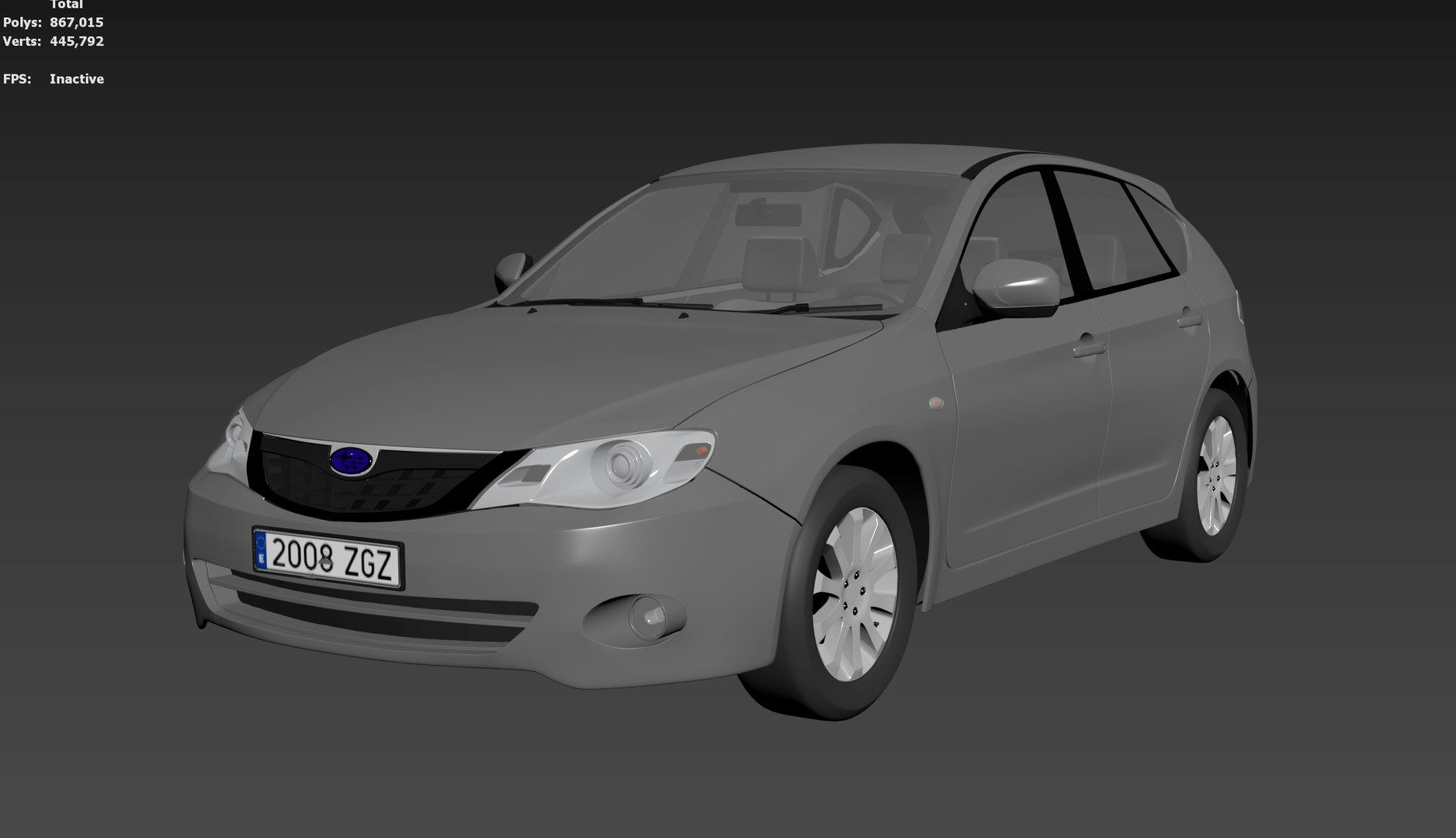 3D Subaru Impreza Model - TurboSquid 2055793