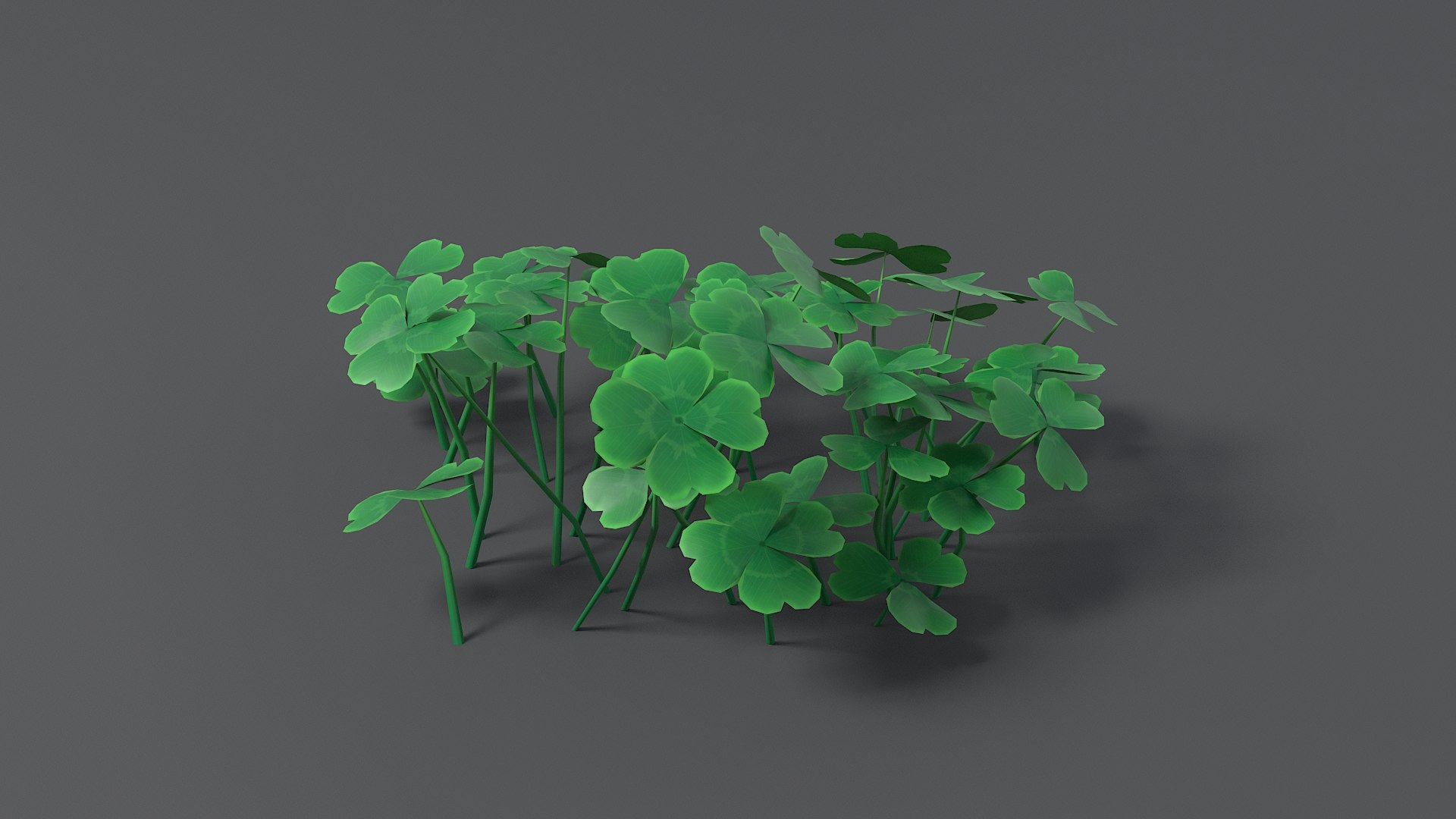 3D Cartoon Clover 01 - TurboSquid 2043154