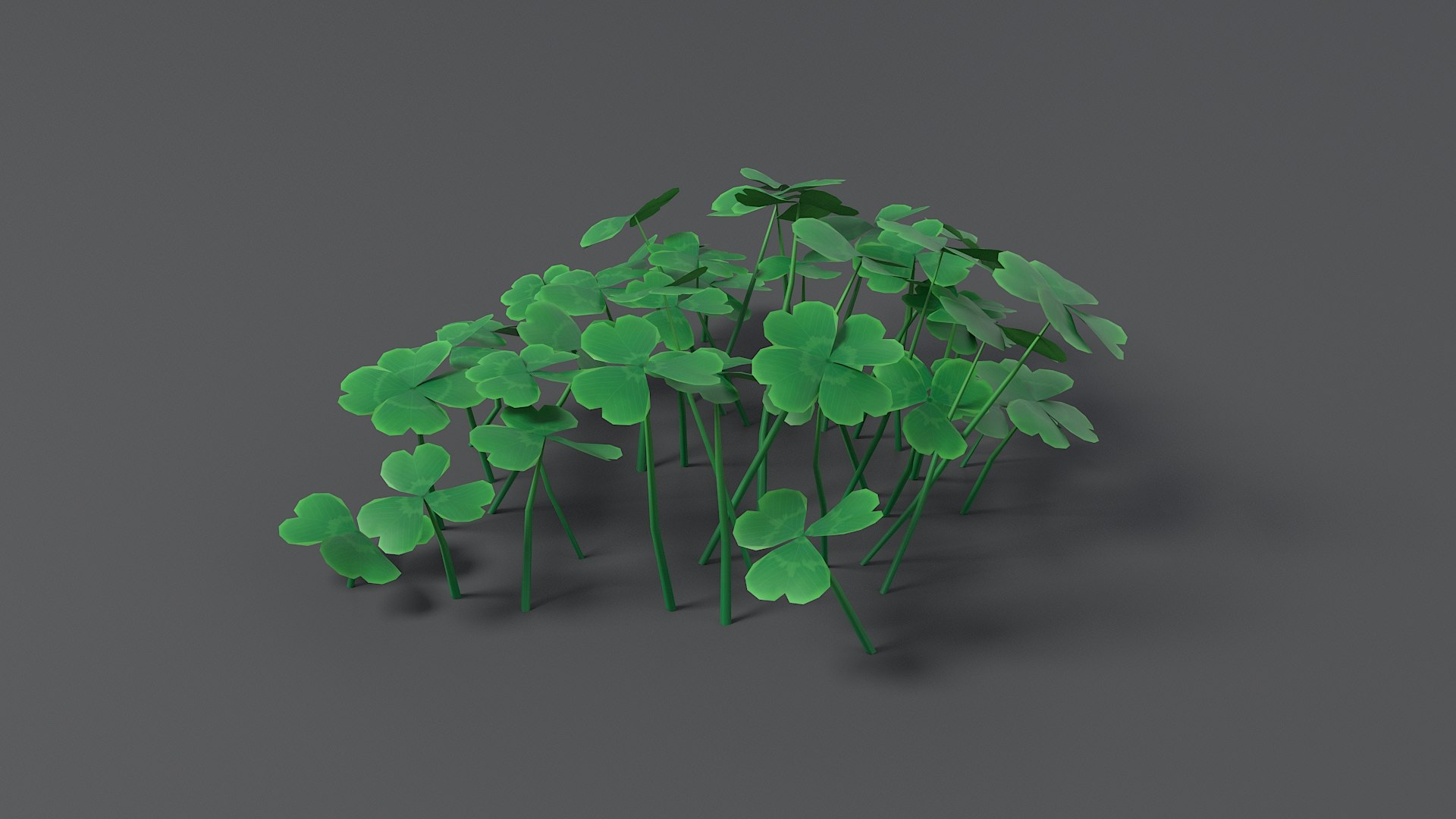 3D Cartoon Clover 01 - TurboSquid 2043154