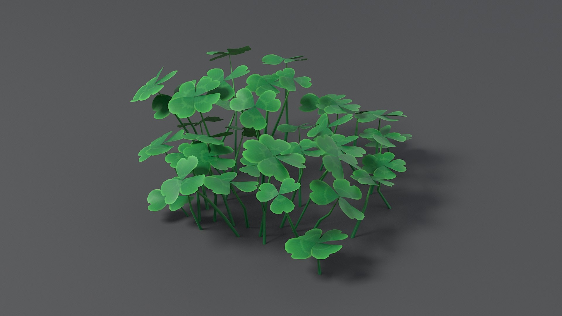 3D Cartoon Clover 01 - TurboSquid 2043154