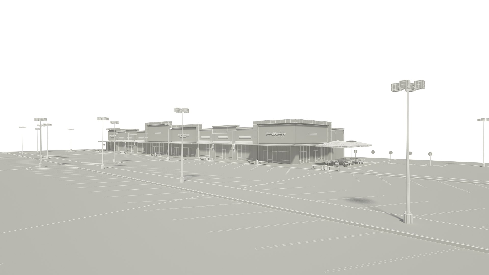 3D Retail Store Building model - TurboSquid 1942488