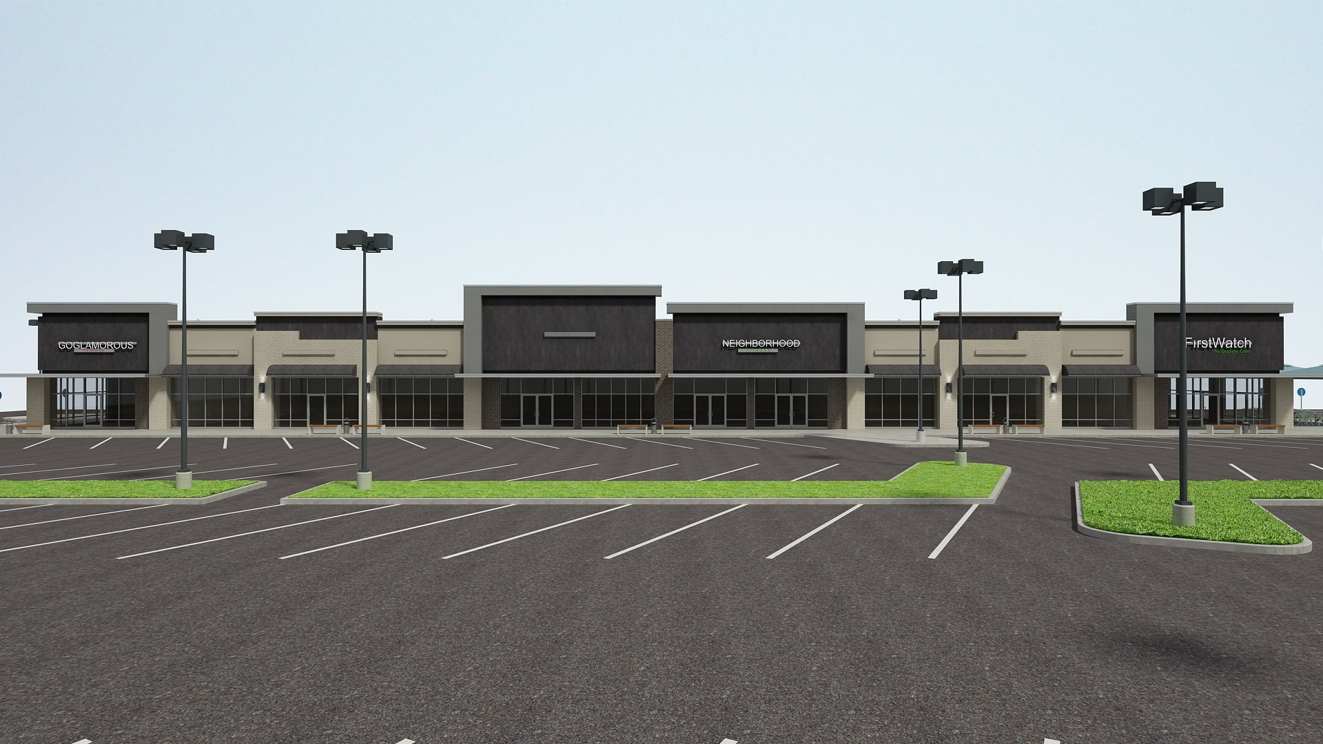 3D Retail Store Building model - TurboSquid 1942488