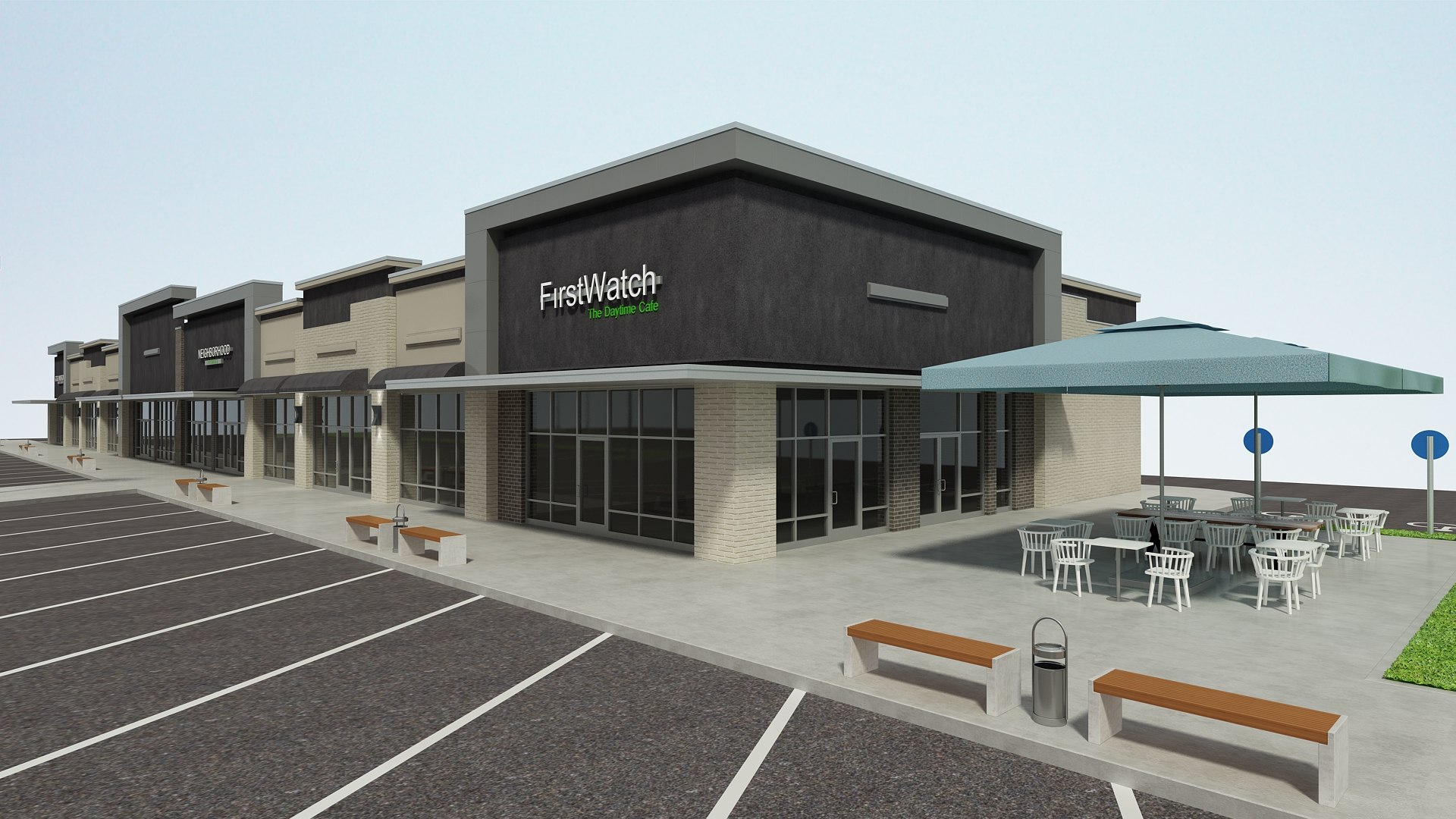 3D Retail Store Building model - TurboSquid 1942488