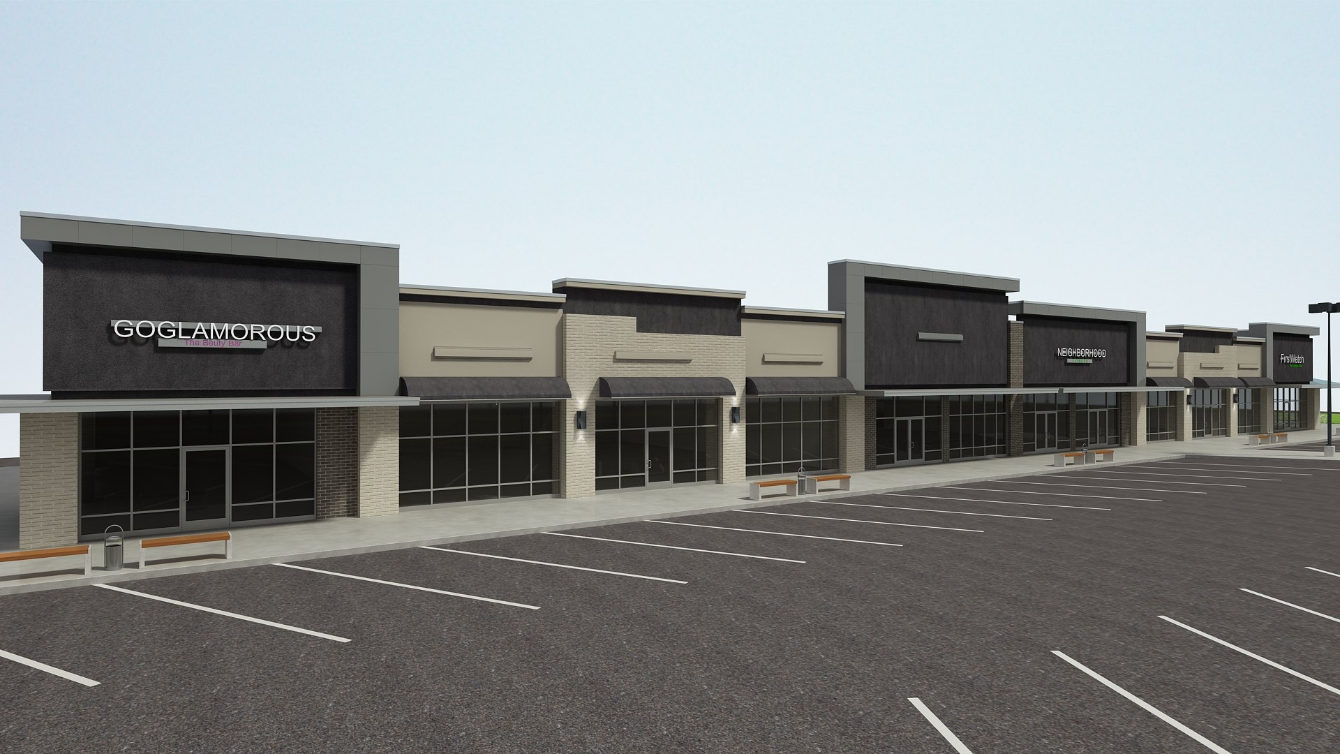 3D Retail Store Building model - TurboSquid 1942488