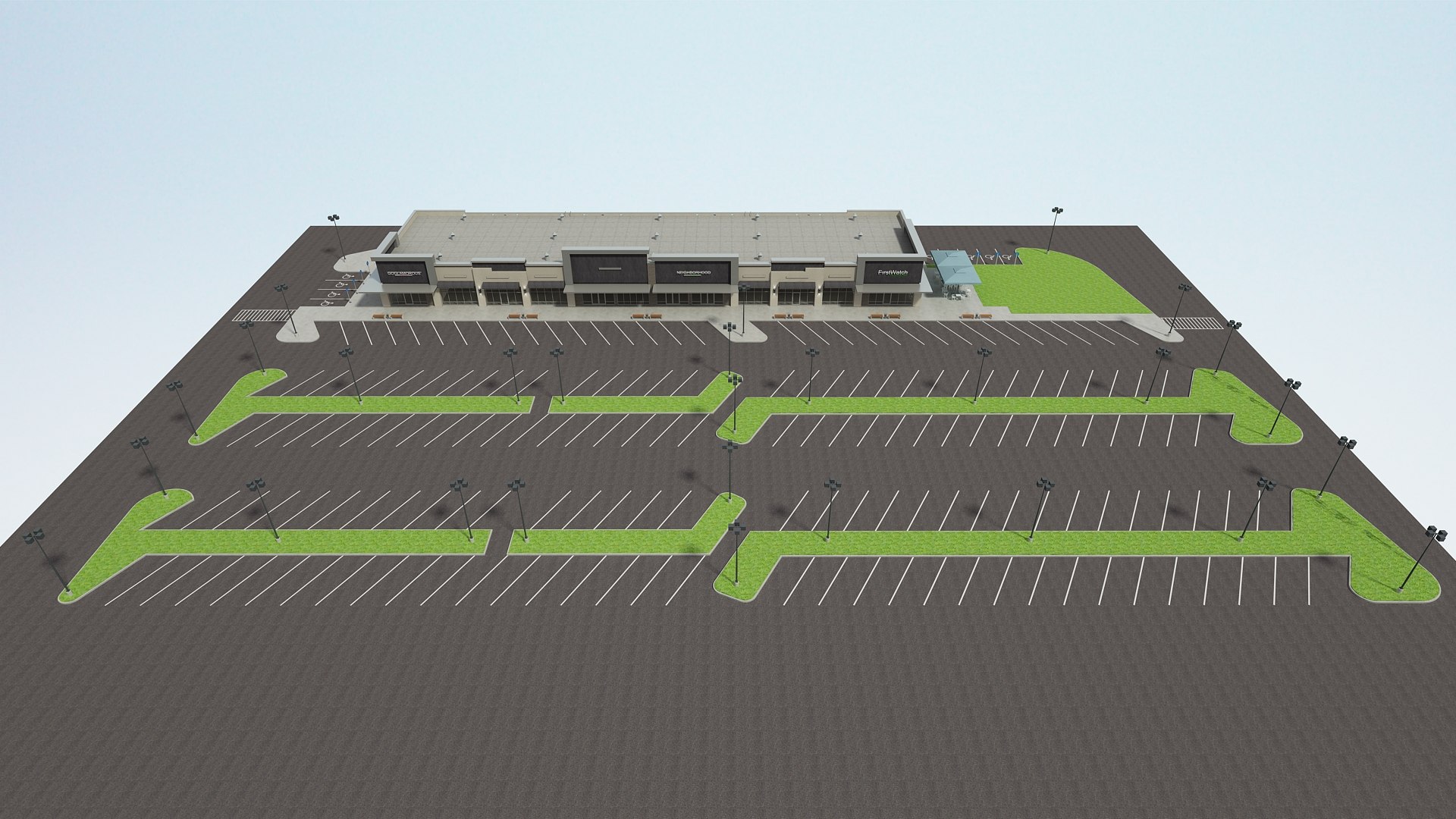 3D Retail Store Building model - TurboSquid 1942488