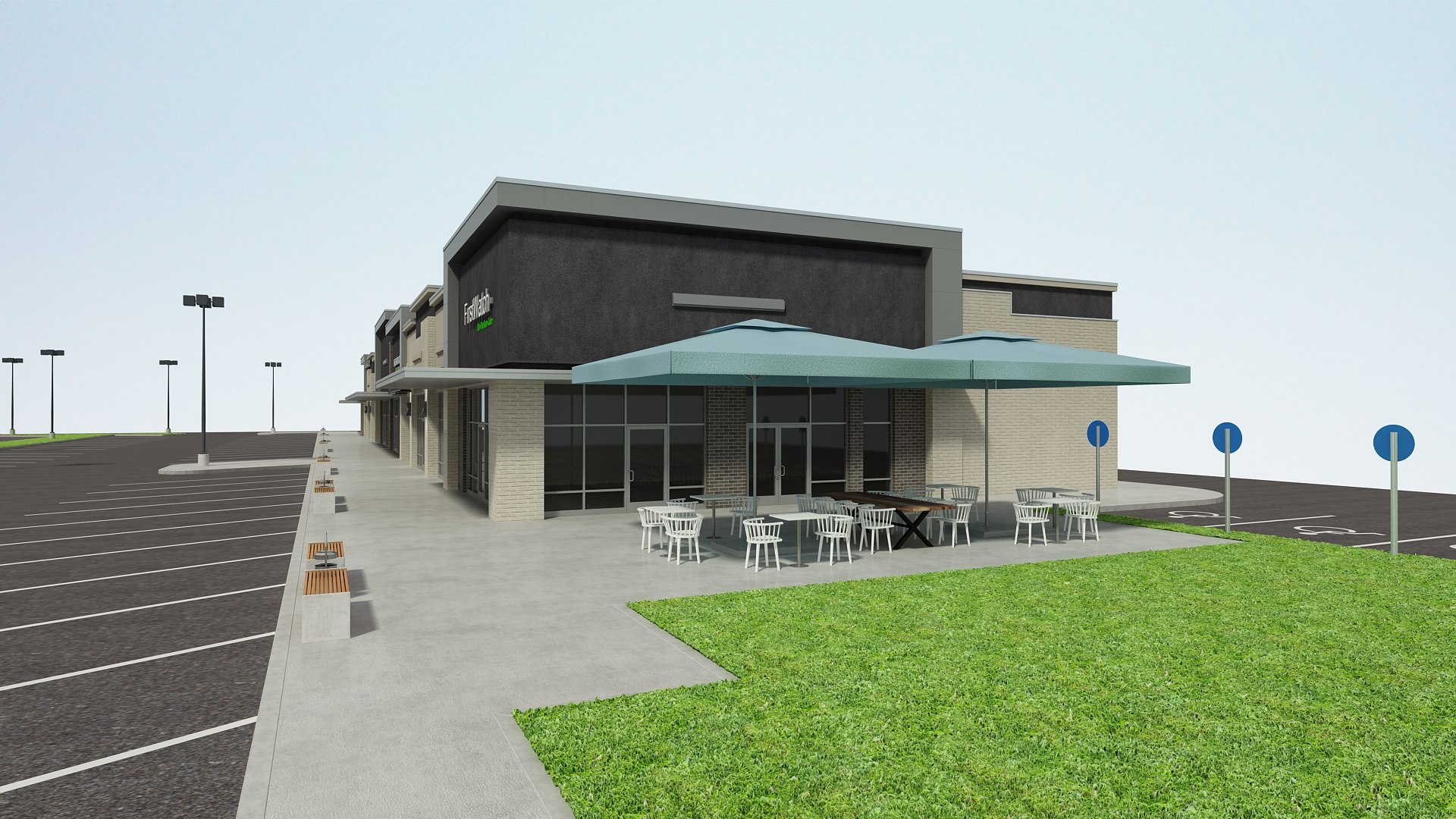 3D Retail Store Building model - TurboSquid 1942488