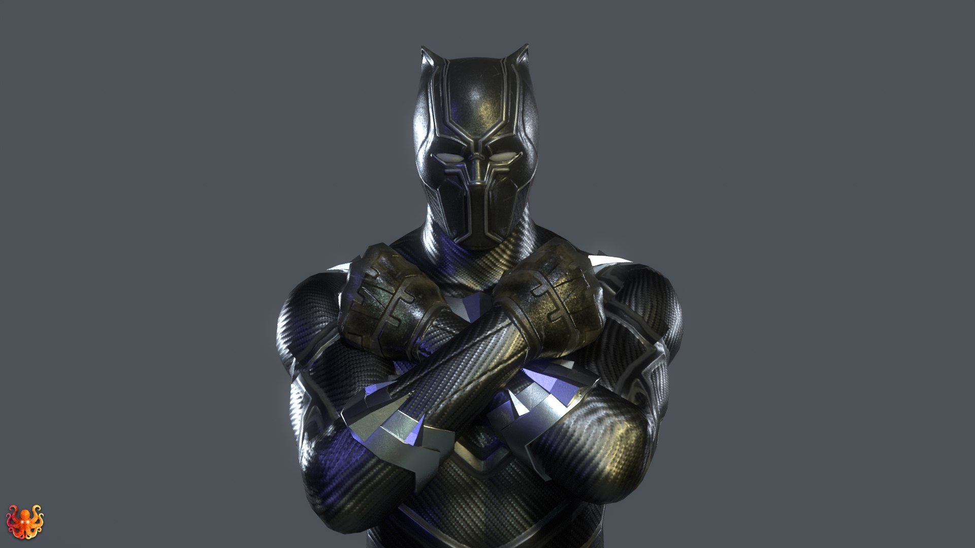 3D Model Black Panther Rig - TurboSquid 2274753