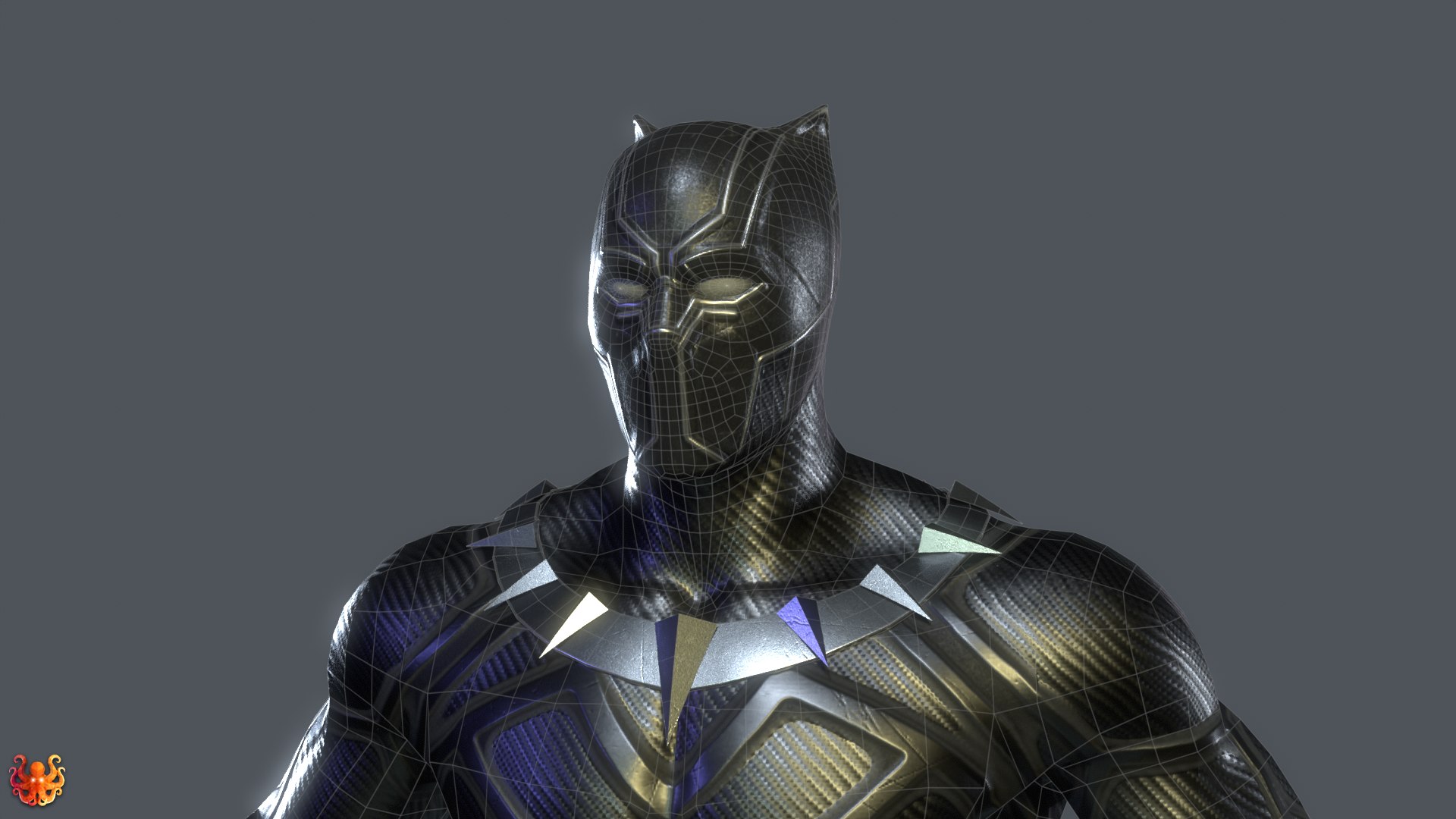 3D Model Black Panther Rig - TurboSquid 2274753